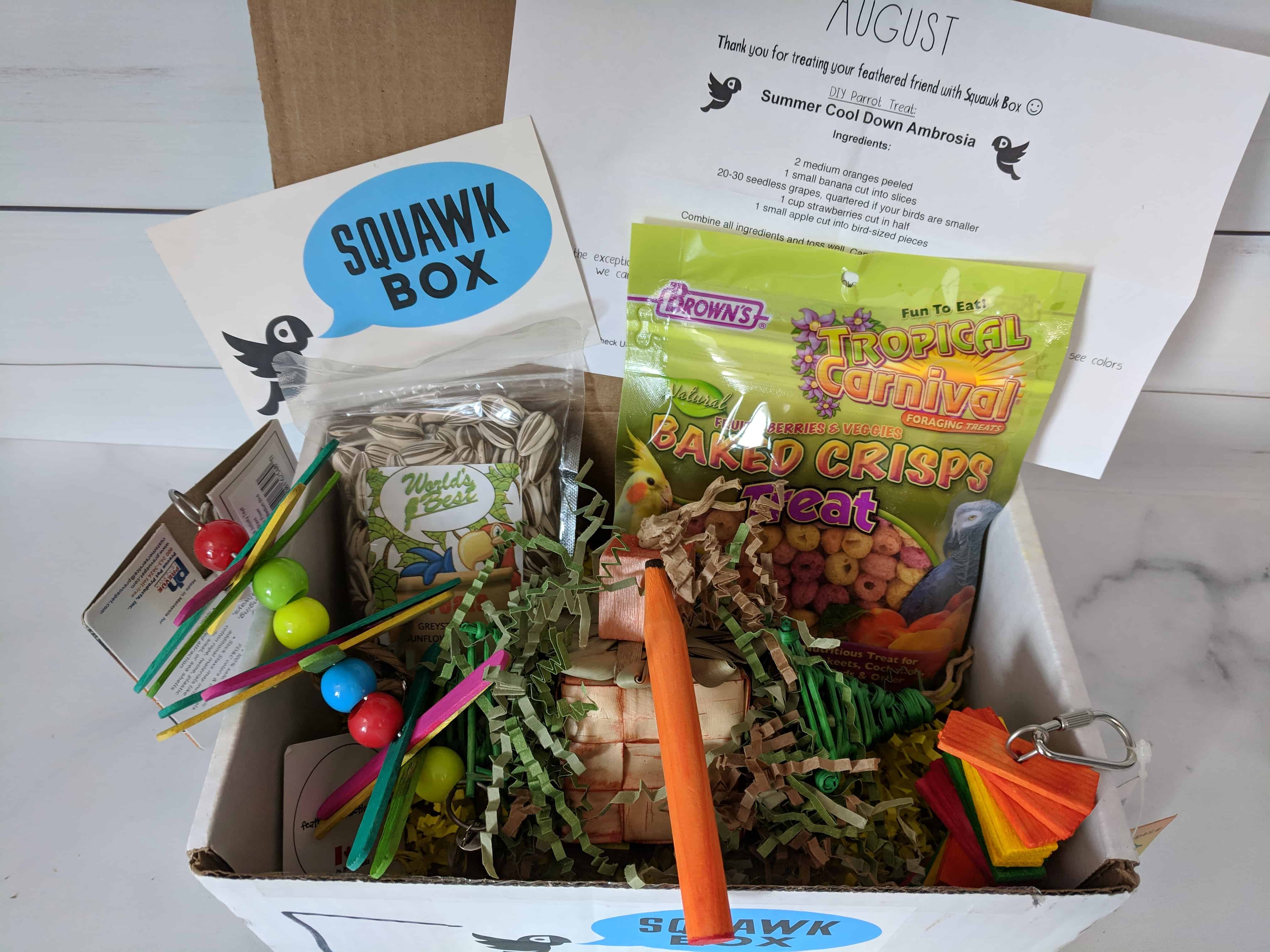 Squawk Box Subscription Review - August 2018 - Hello Subscription