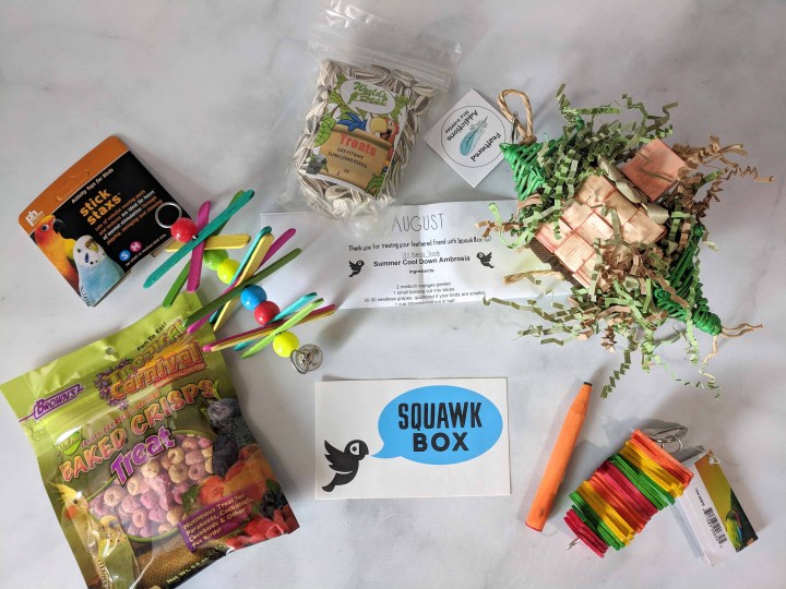 Squawk Box Subscription Review - August 2018 - Hello Subscription