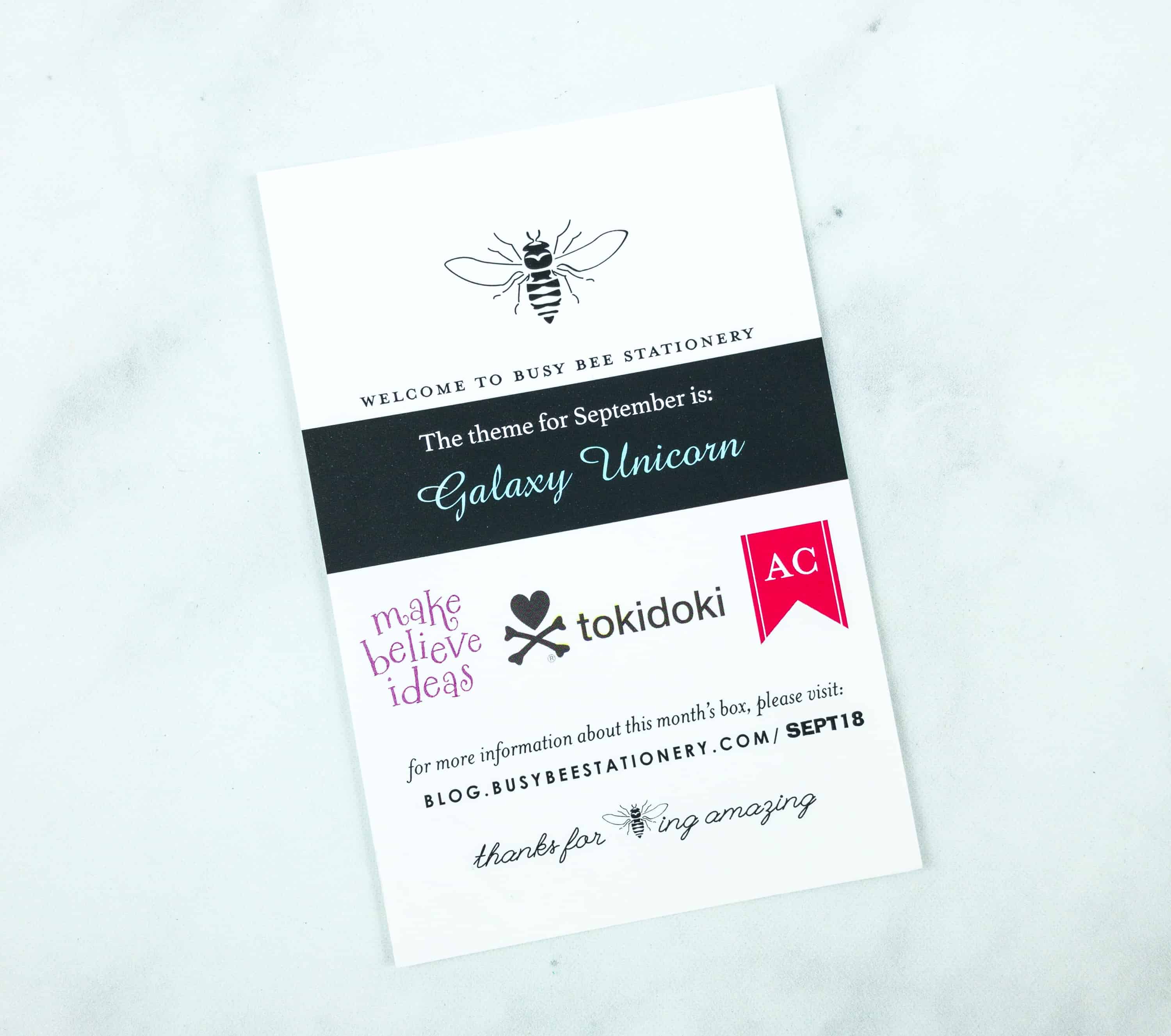 Busy Bee Stationery September 2018 Subscription Box Review - Hello ...