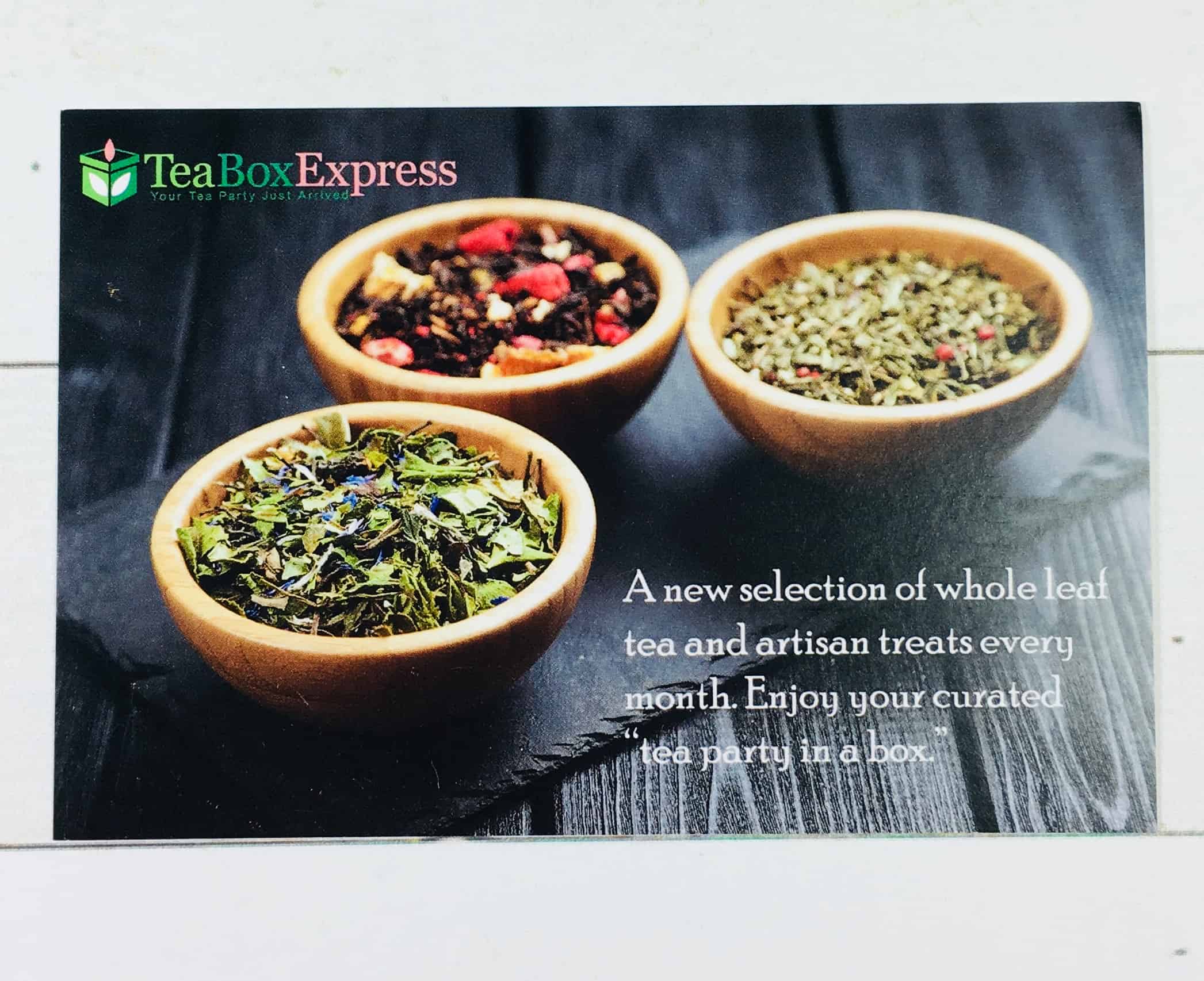 Tea Box Express September 2018 Subscription Review & Coupon - Hello ...