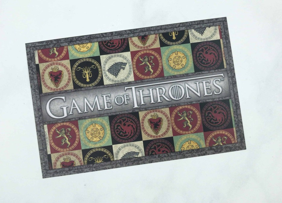 Game of Thrones Box Fall 2018 Review - Hello Subscription