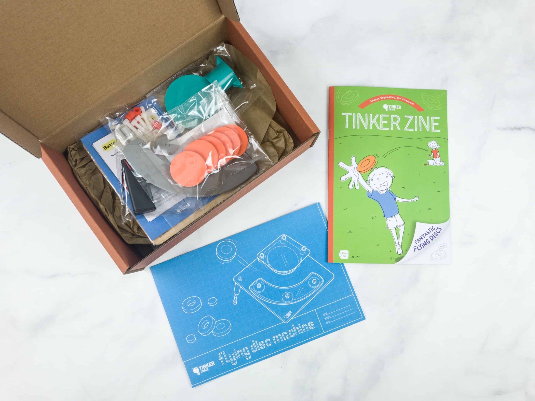 Tinker Crate Review & Coupon - FLYING DISC MACHINE - Hello Subscription