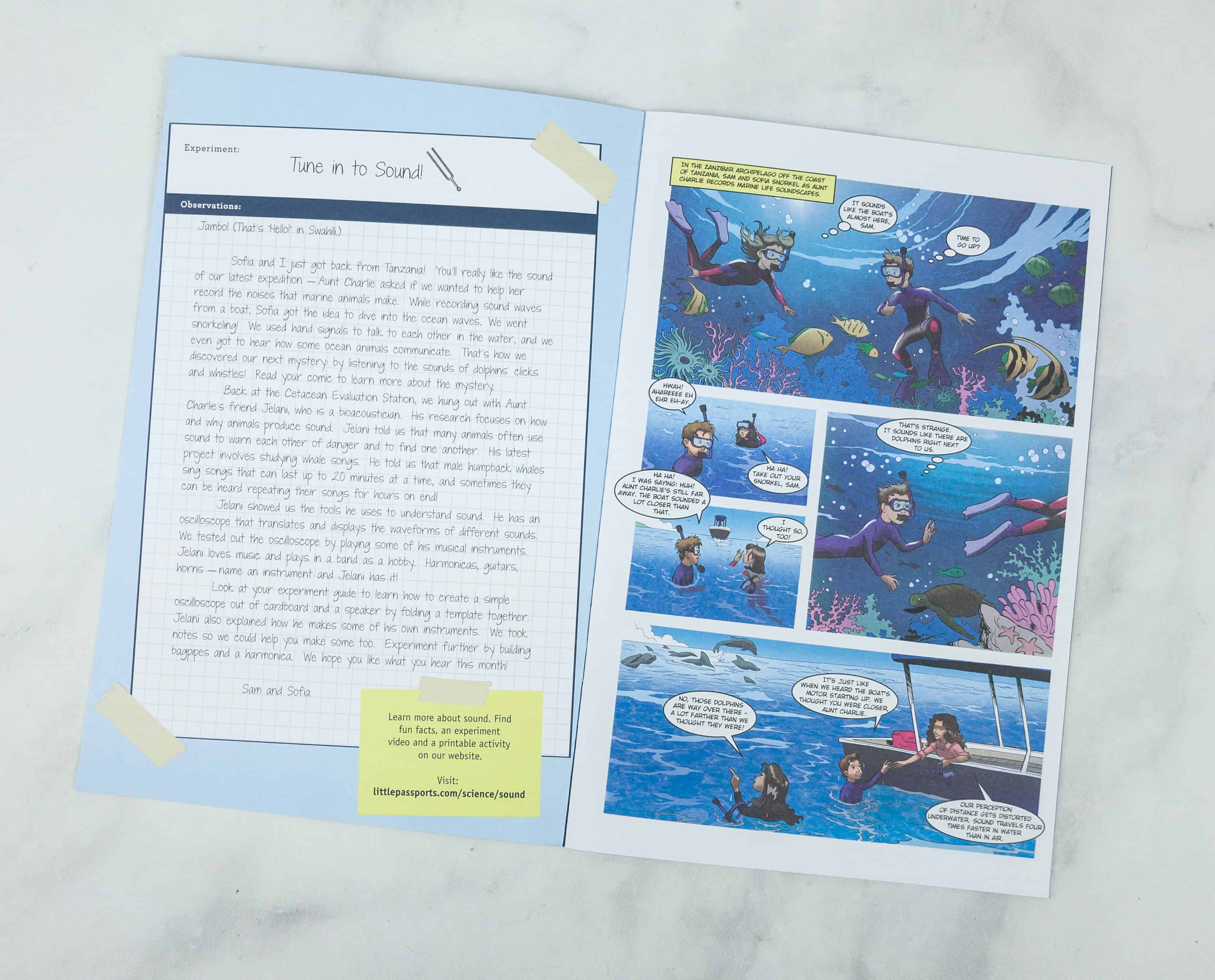Little Passports Science Expeditions Subscription Box Review - SOUND ...