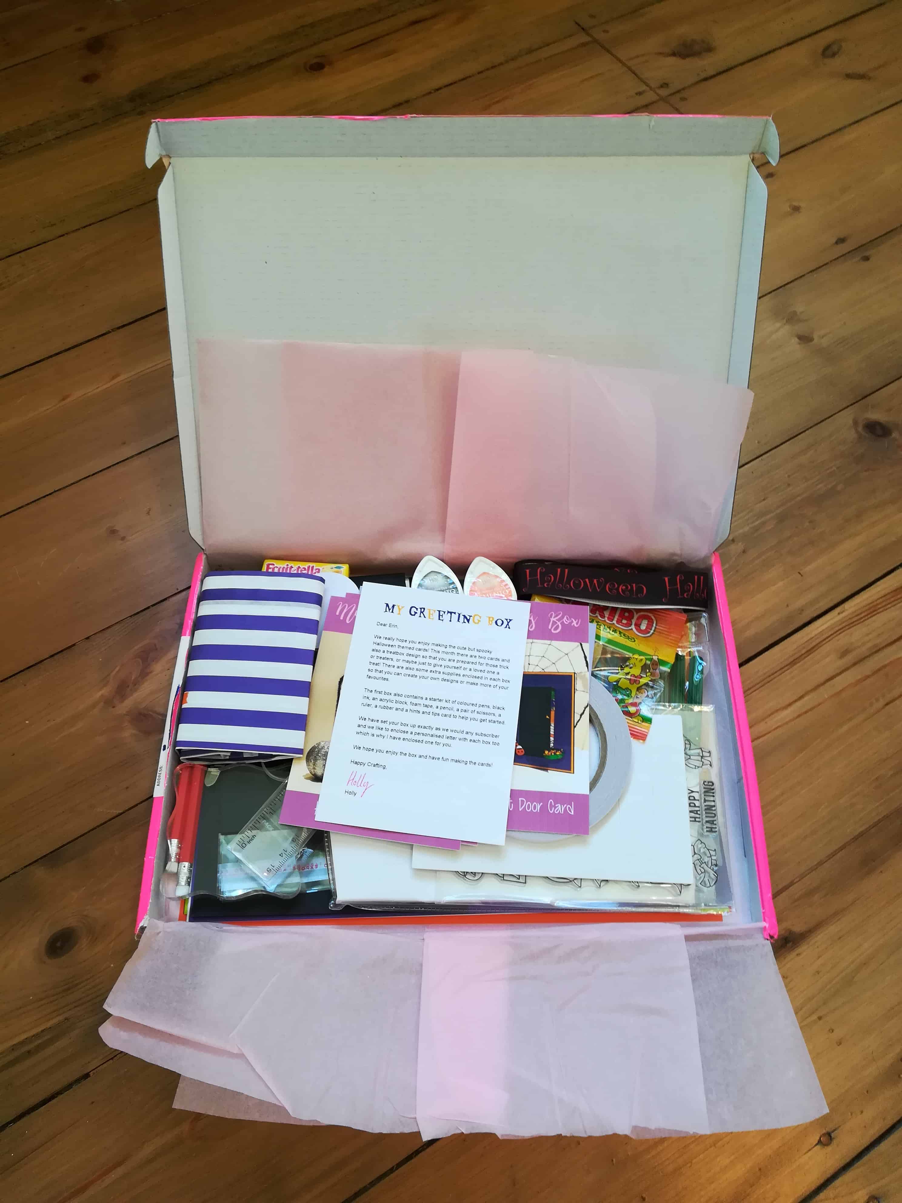 My Greeting Box Subscription Box Review October 2018 - Hello Subscription
