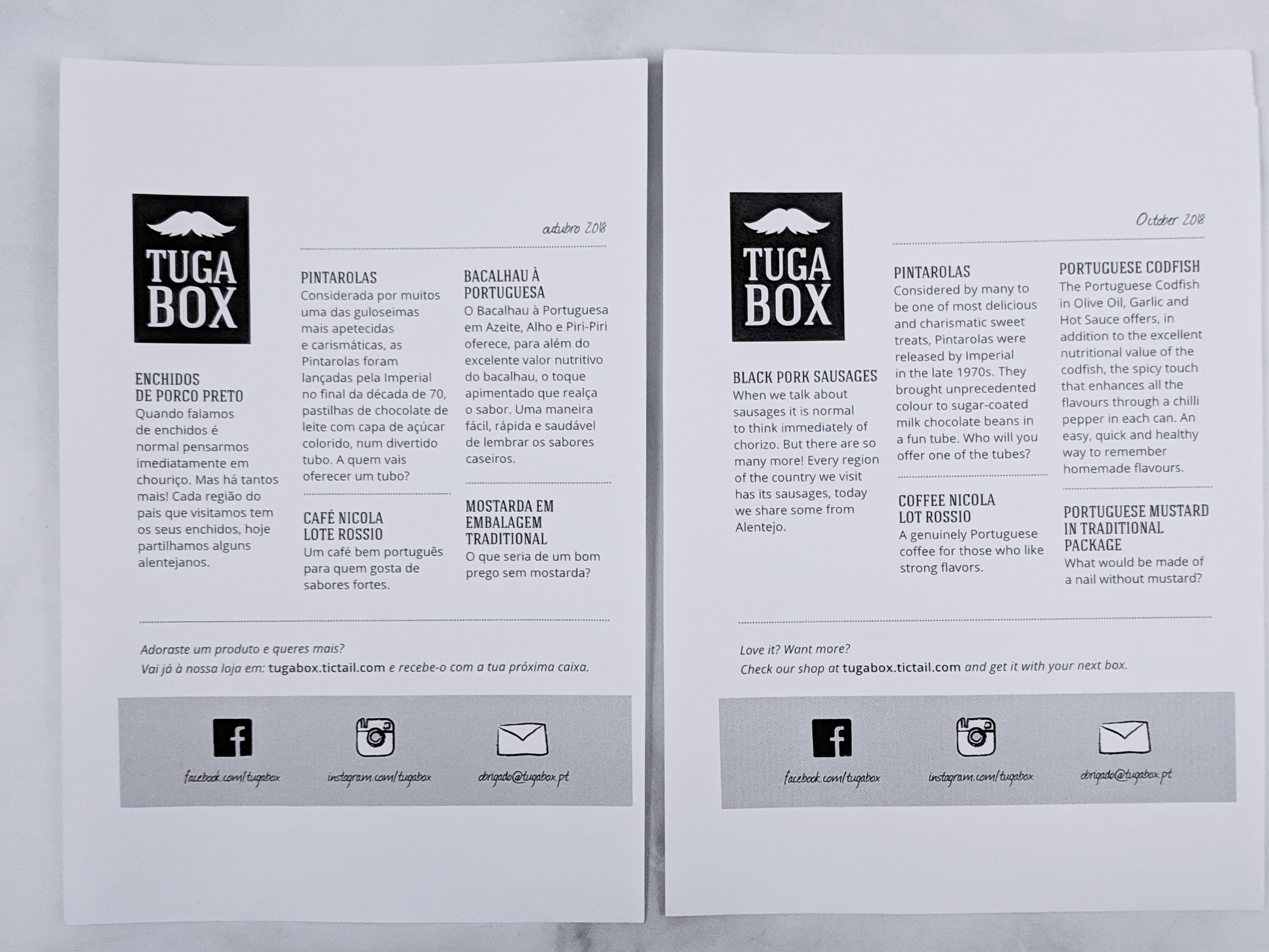 Tuga Box Subscription Box Review - October 2018 - hello subscription