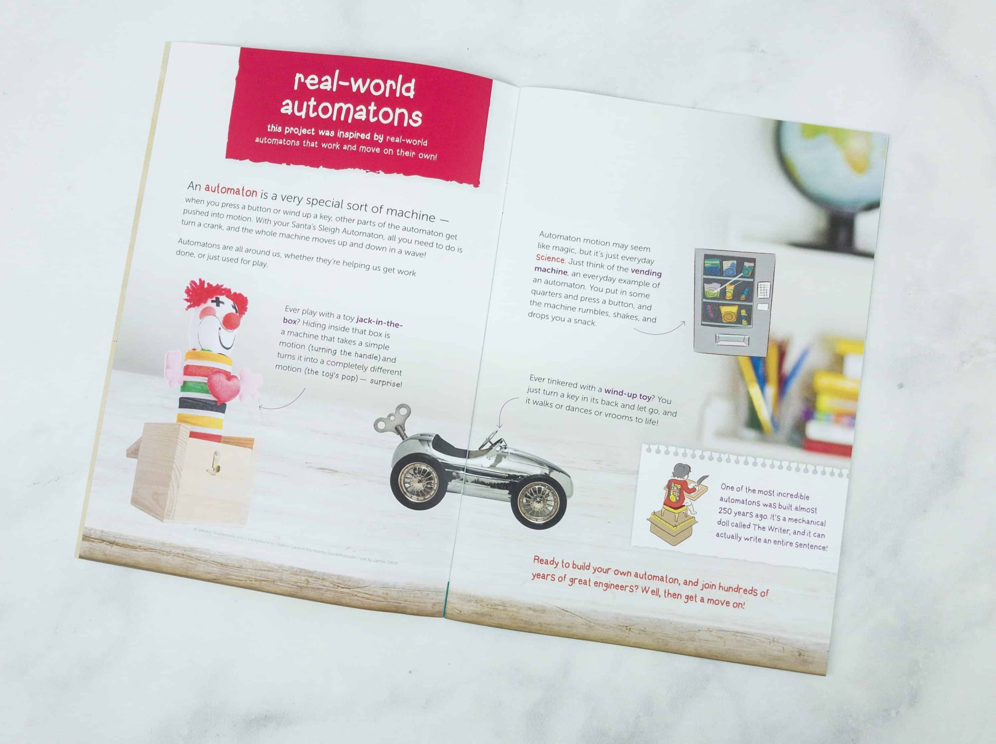 Kiwi Crate Holiday Box Review - SANTA'S SLEIGH AUTOMATON - Hello ...