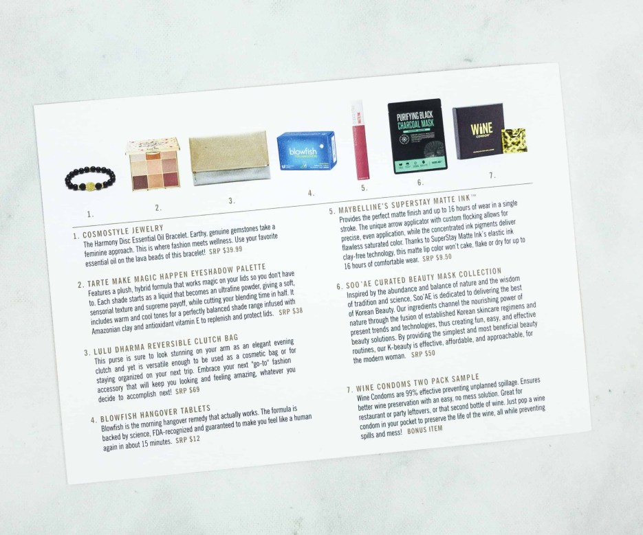 CosmoBox November 2018 Subscription Box Review - Hello Subscription