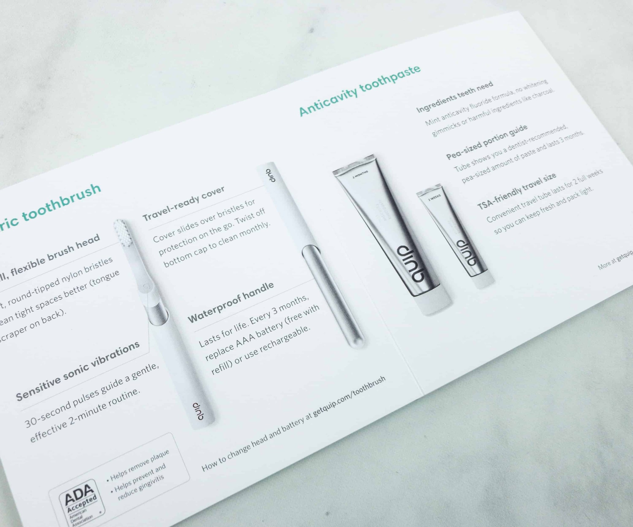 Quip Toothbrush Special Edition Product RED Starter Set Review - Hello ...