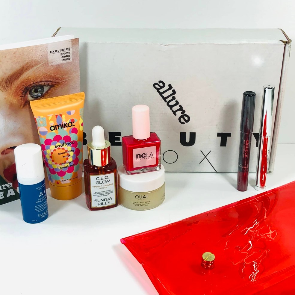 Allure Beauty Box January 2019 Subscription Box Review & Coupon - hello ...