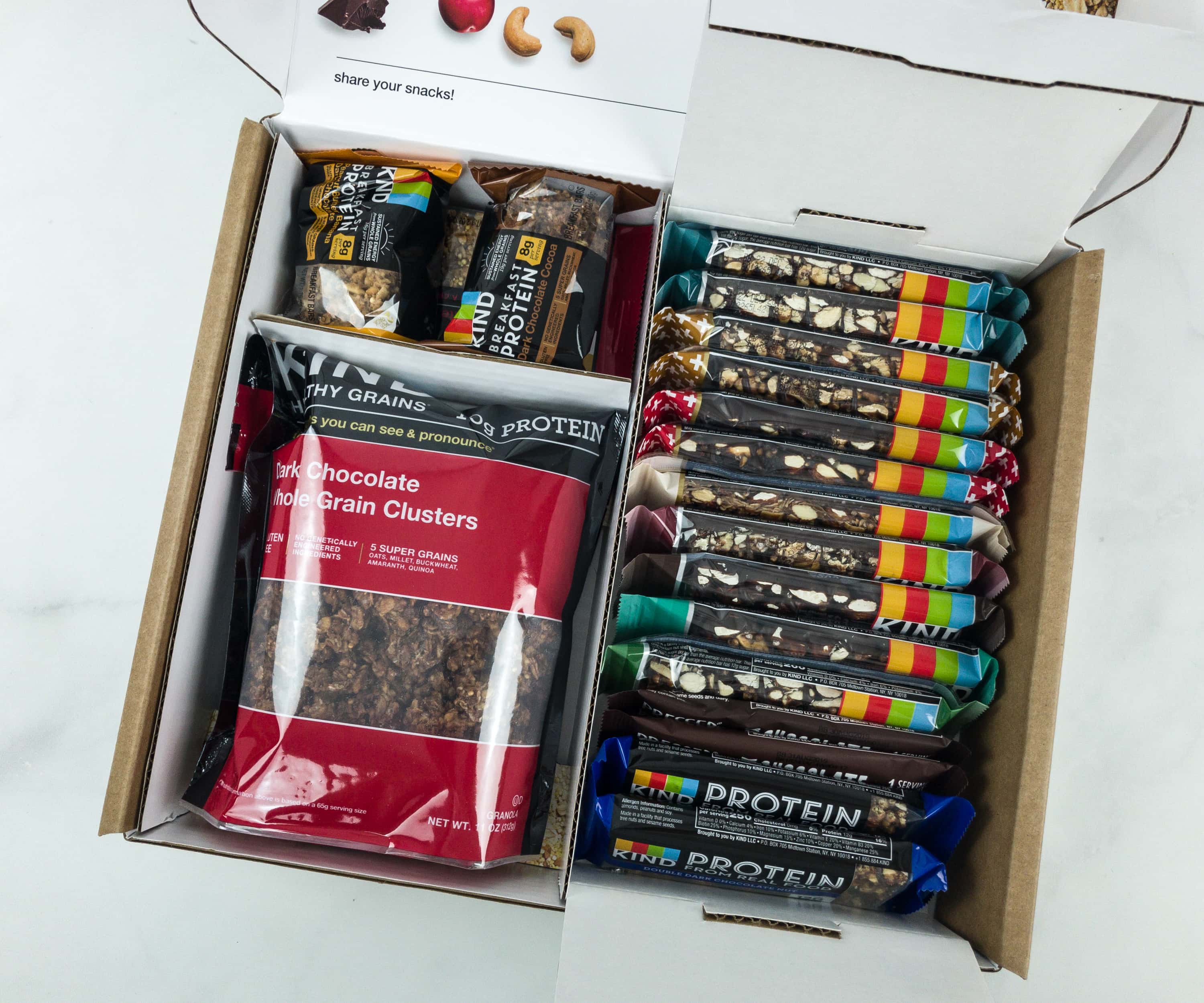 KIND Snack Club Subscription Box Review + $20 Off Coupon - Chocolate ...