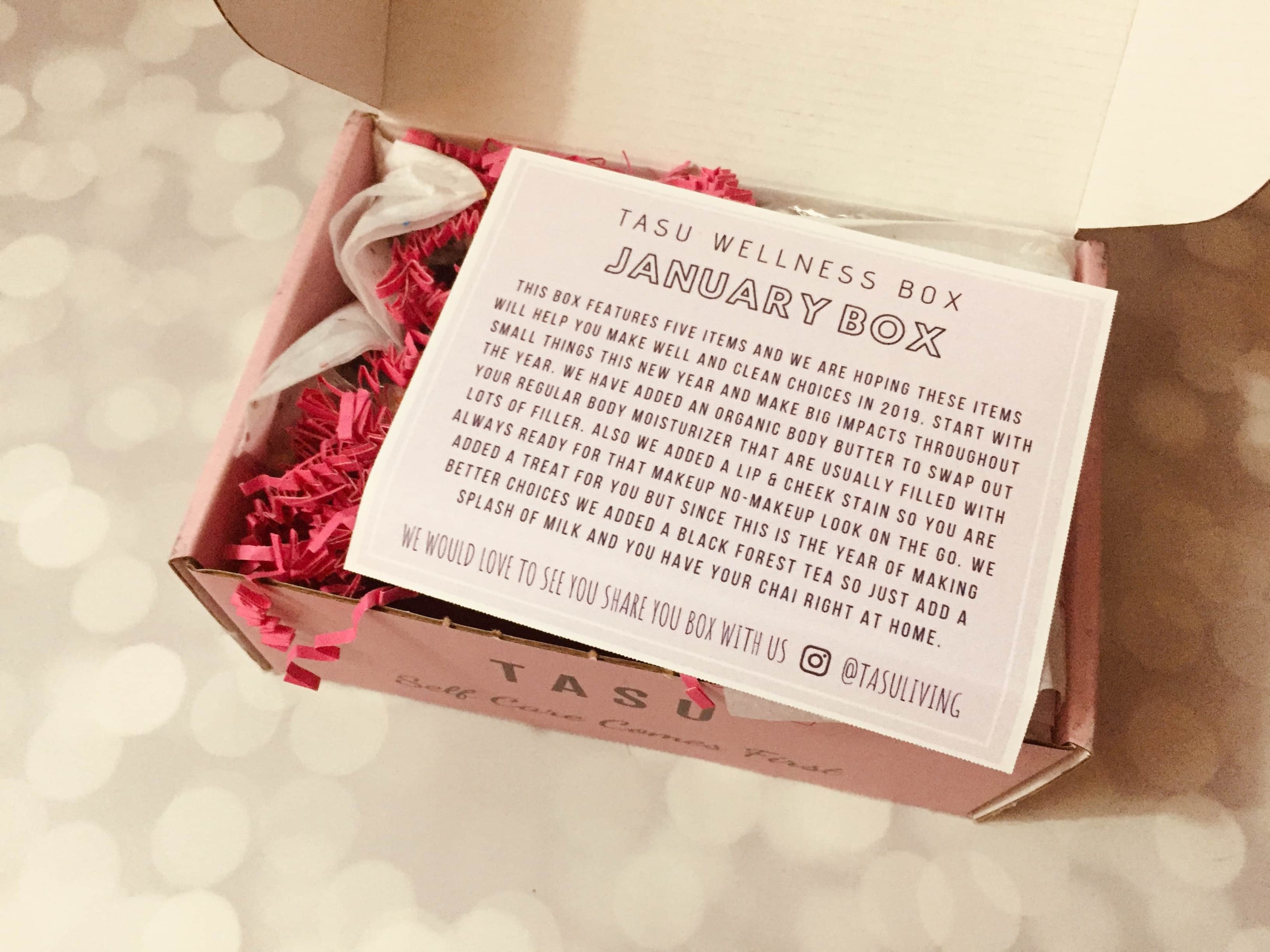Tasu January 2019 Subscription Box Review + Coupon - Hello Subscription