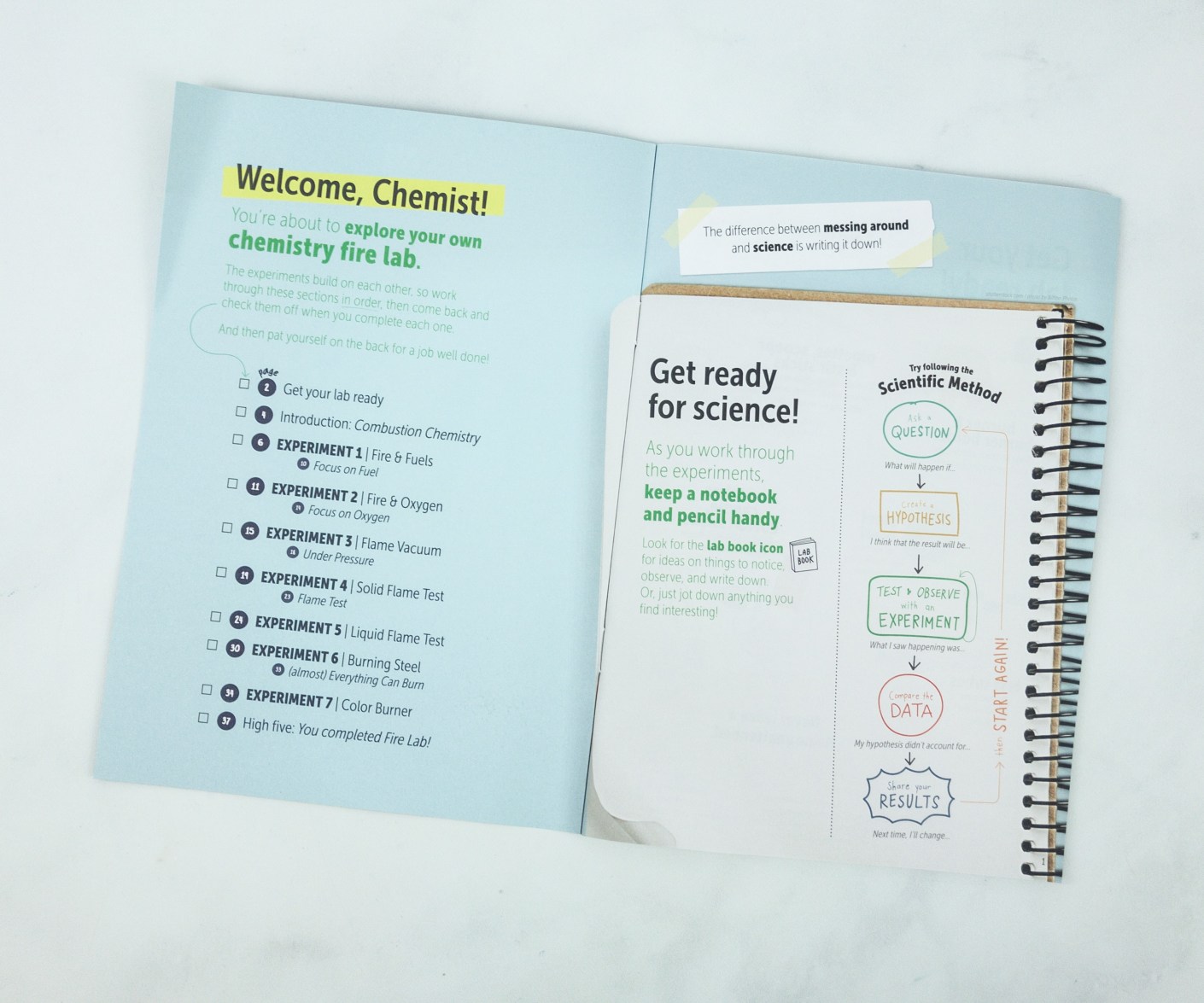 KiwiCo Chemistry Pack Fire Lab Review - Hello Subscription