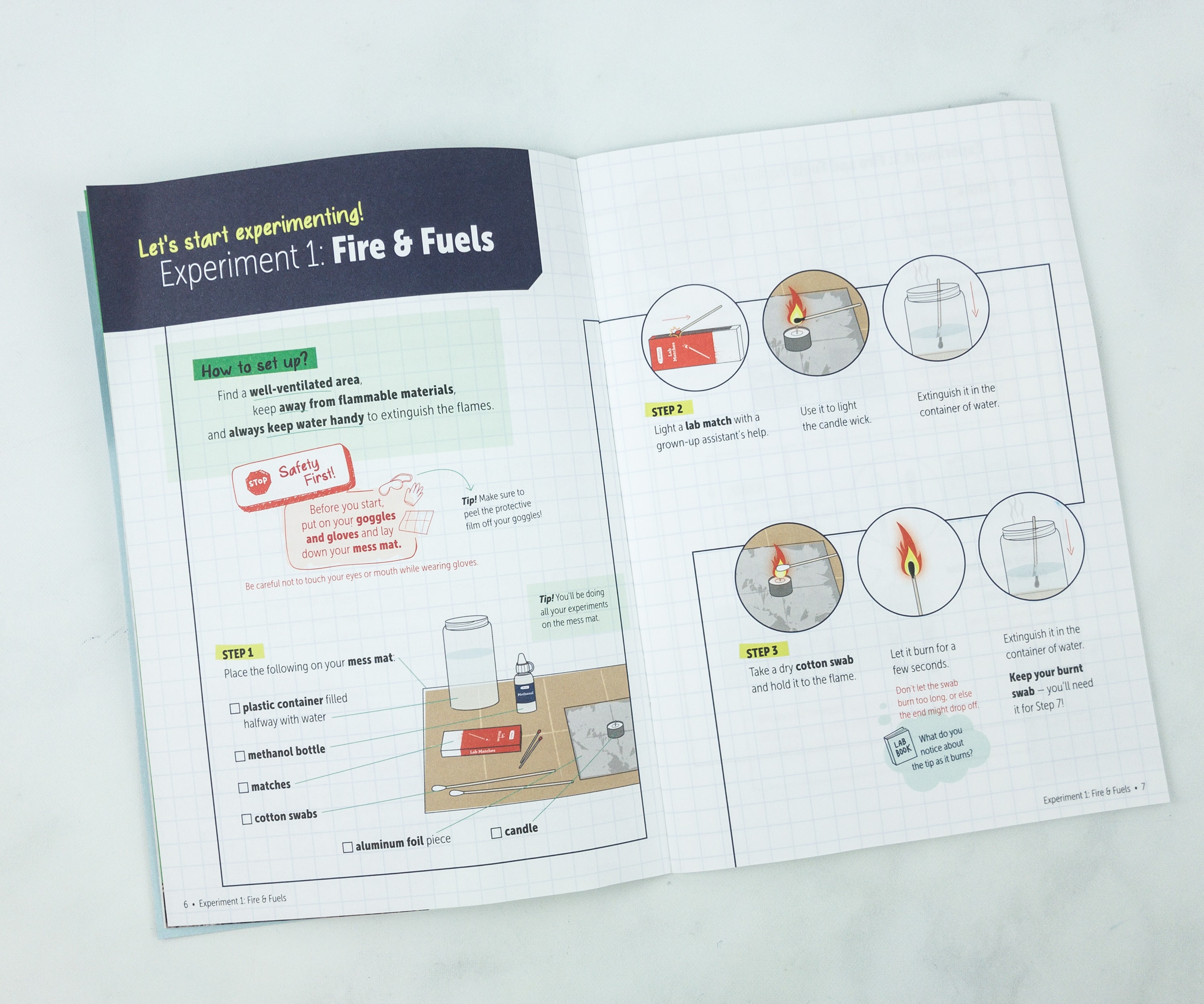 KiwiCo Chemistry Pack Fire Lab Review - hello subscription