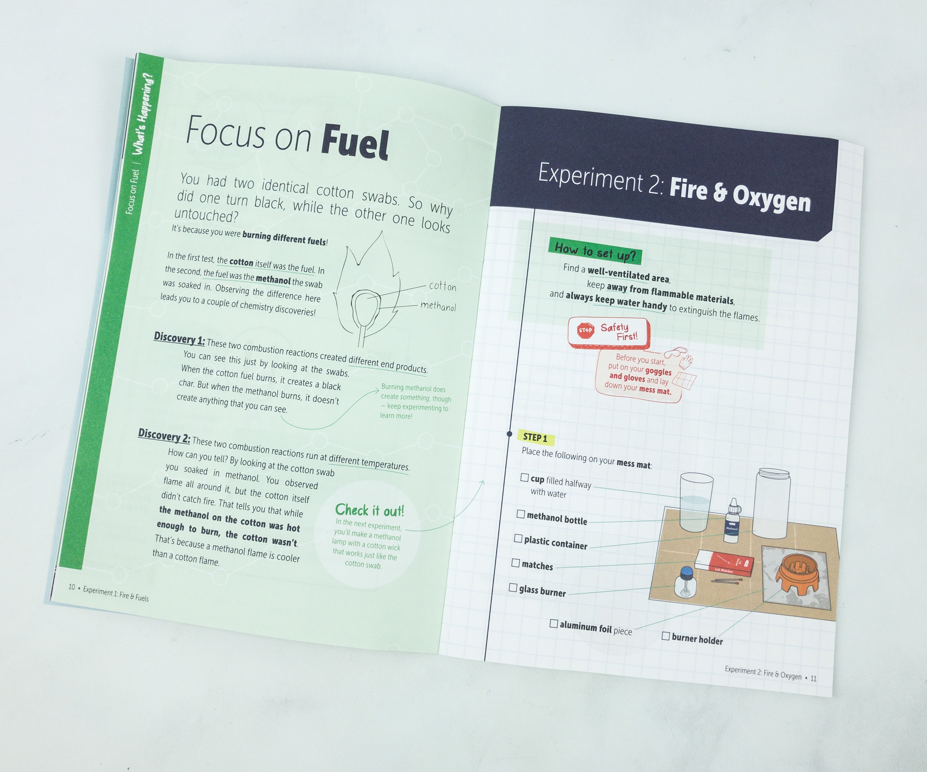 KiwiCo Chemistry Pack Fire Lab Review - hello subscription