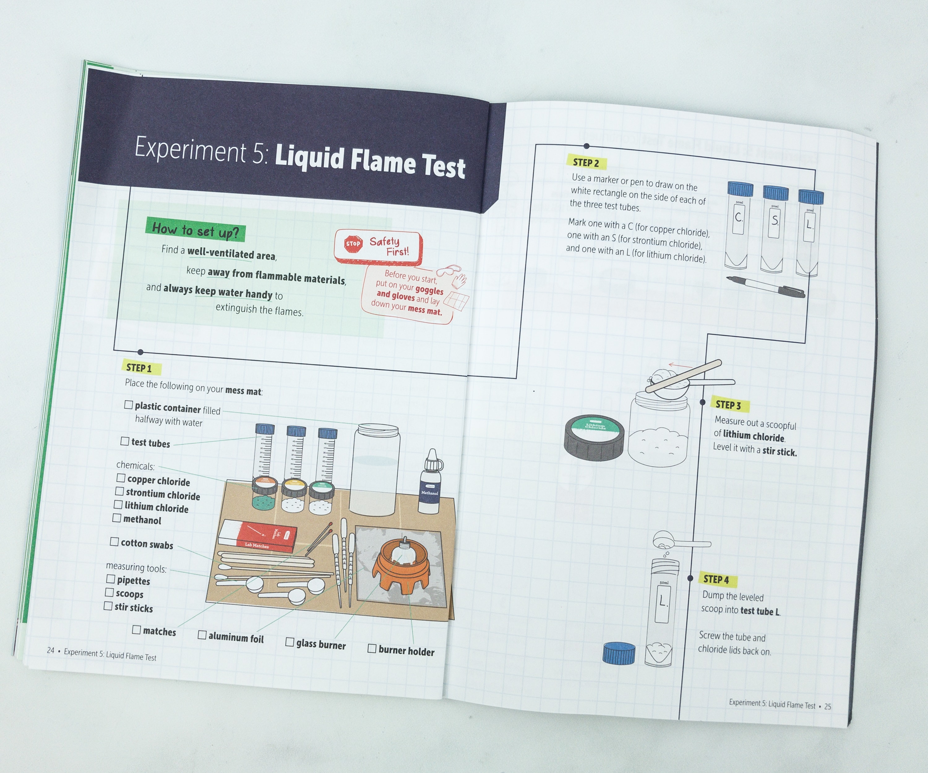 KiwiCo Chemistry Pack Fire Lab Review - hello subscription