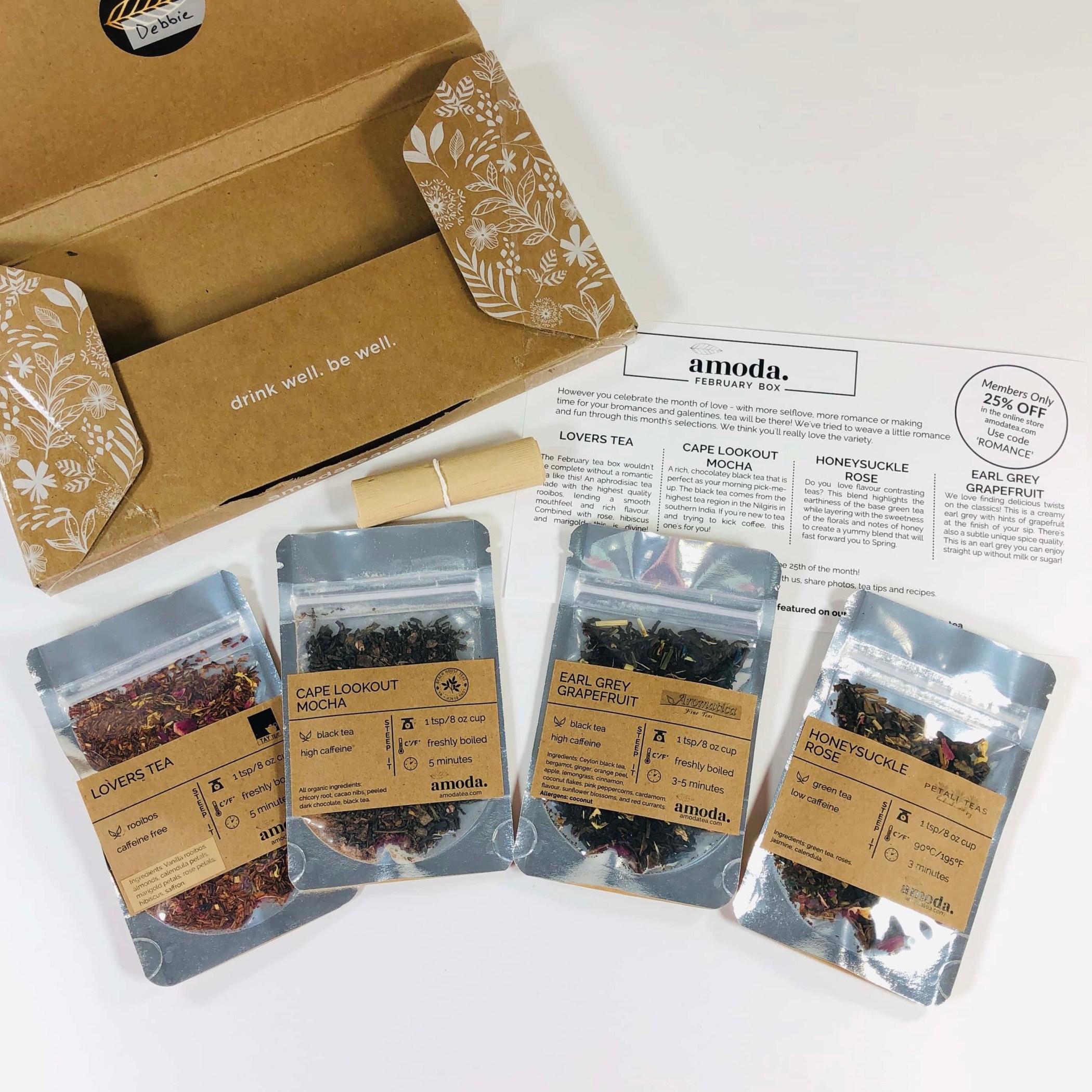 Amoda Tea February 2019 Subscription Box Review + Coupon! - Hello ...