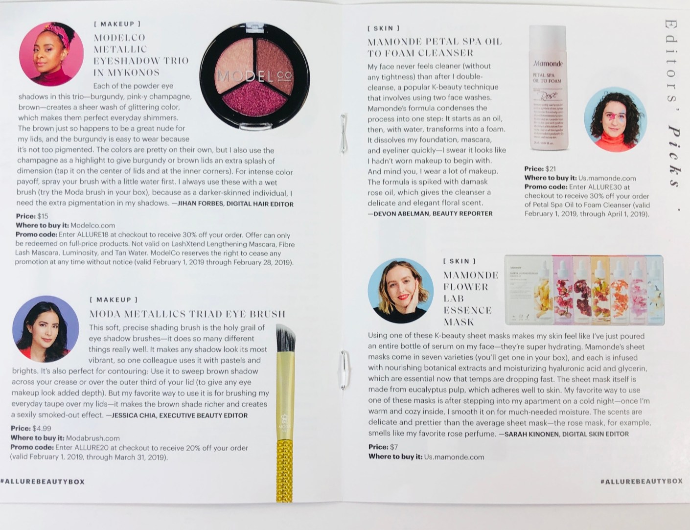 Allure Beauty Box February 2019 Subscription Box Review & Coupon ...