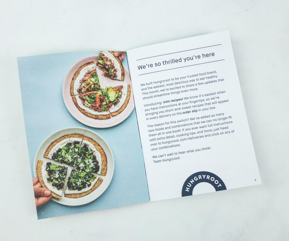 Hungryroot March 2019 Review - hello subscription