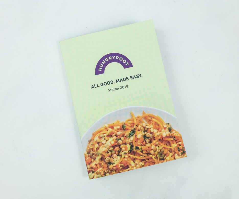 Hungryroot March 2019 Review - Hello Subscription