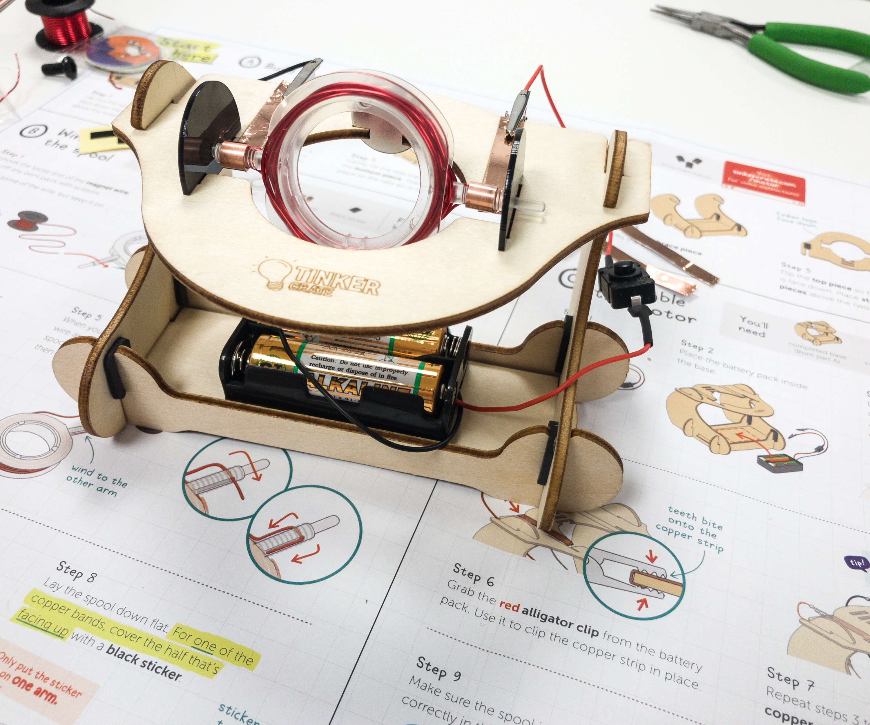 Tinker Crate Review & Coupon - MAKE YOUR OWN MOTOR - hello subscription