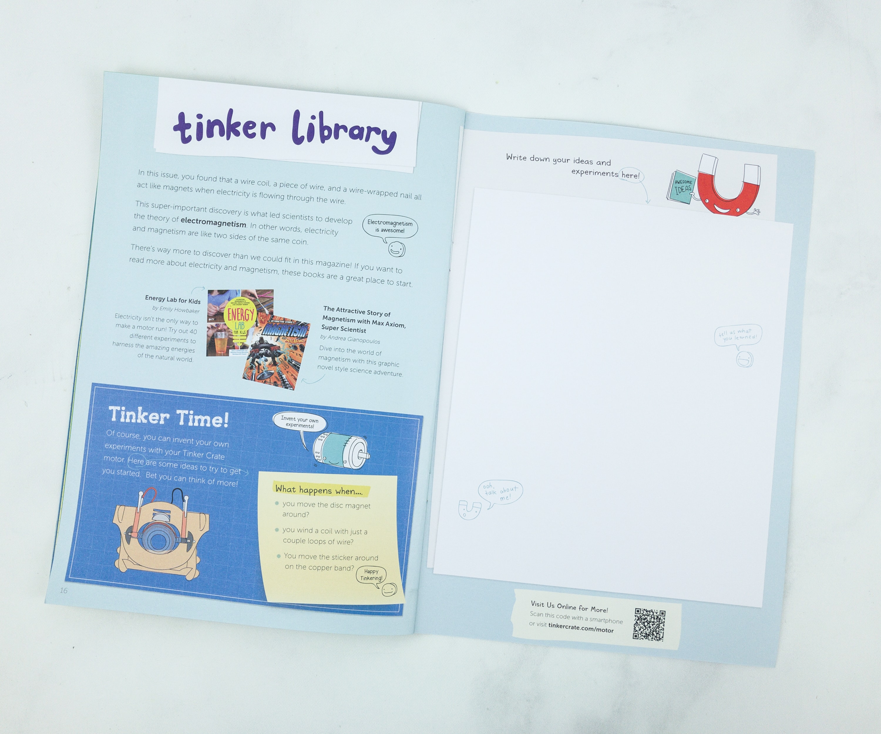 Tinker Crate Review & Coupon - MAKE YOUR OWN MOTOR - hello subscription