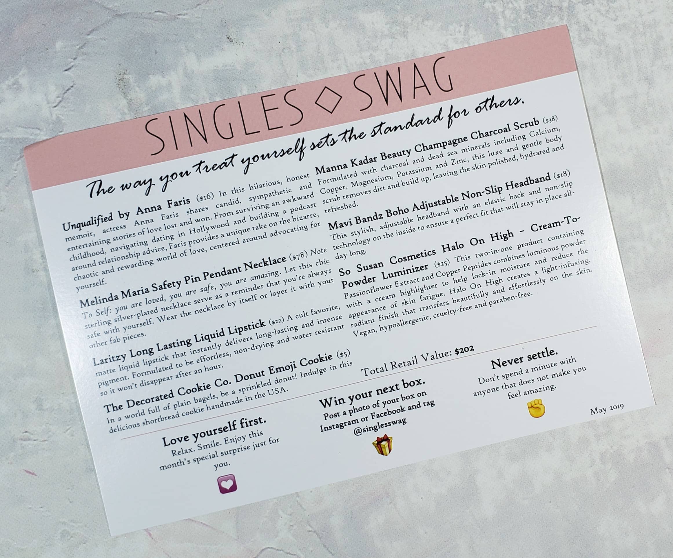 SinglesSwag Subscription Box Review & Coupon - May 2019 - Hello ...