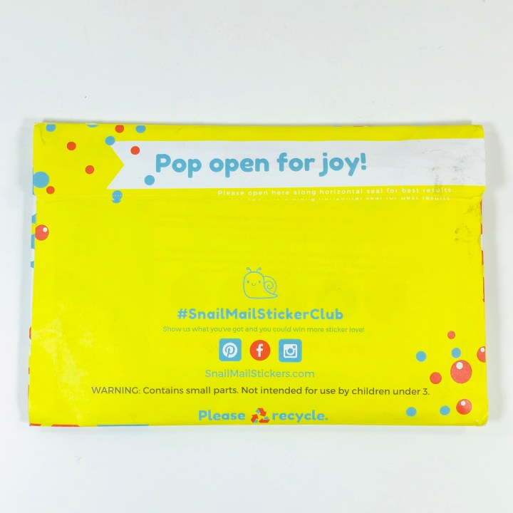 Snail Mail Sticker Club July 2019 Subscription Box Review + Coupon ...