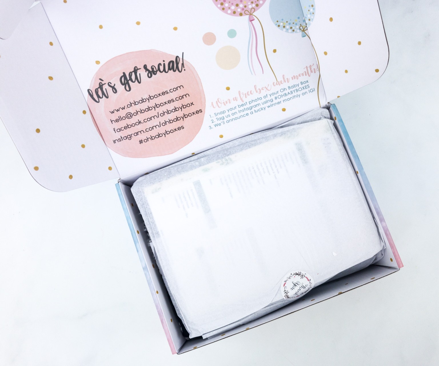 Oh Baby Boxes July 2019 Subscription Box Review - Hello Subscription