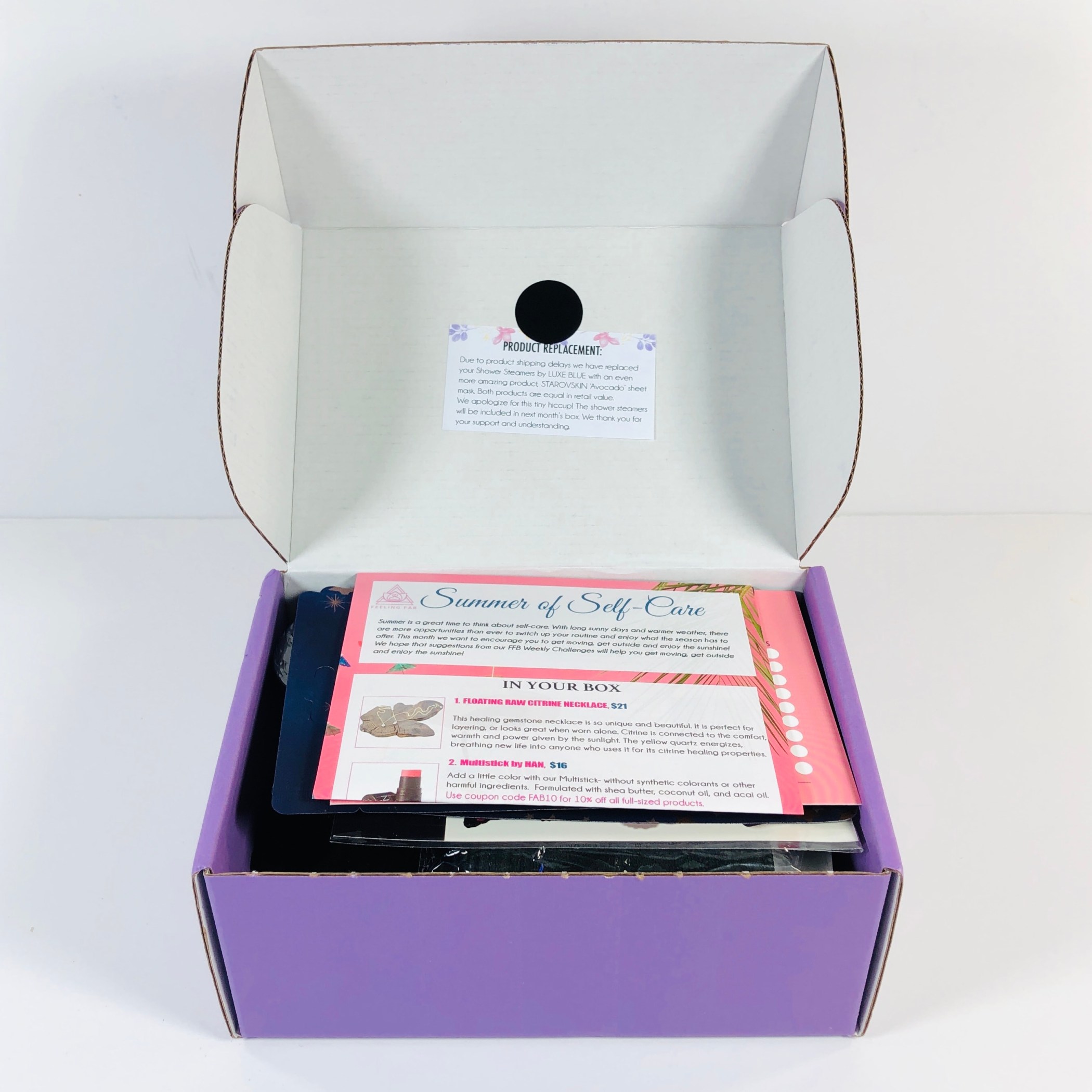 Feeling Fab Box July 2019 Subscription Box Review + Coupon! - Hello ...