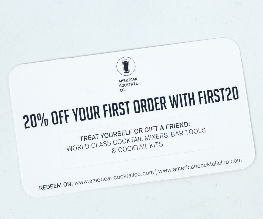 American Cocktail Club July 2019 Subscription Box Review + Coupon ...