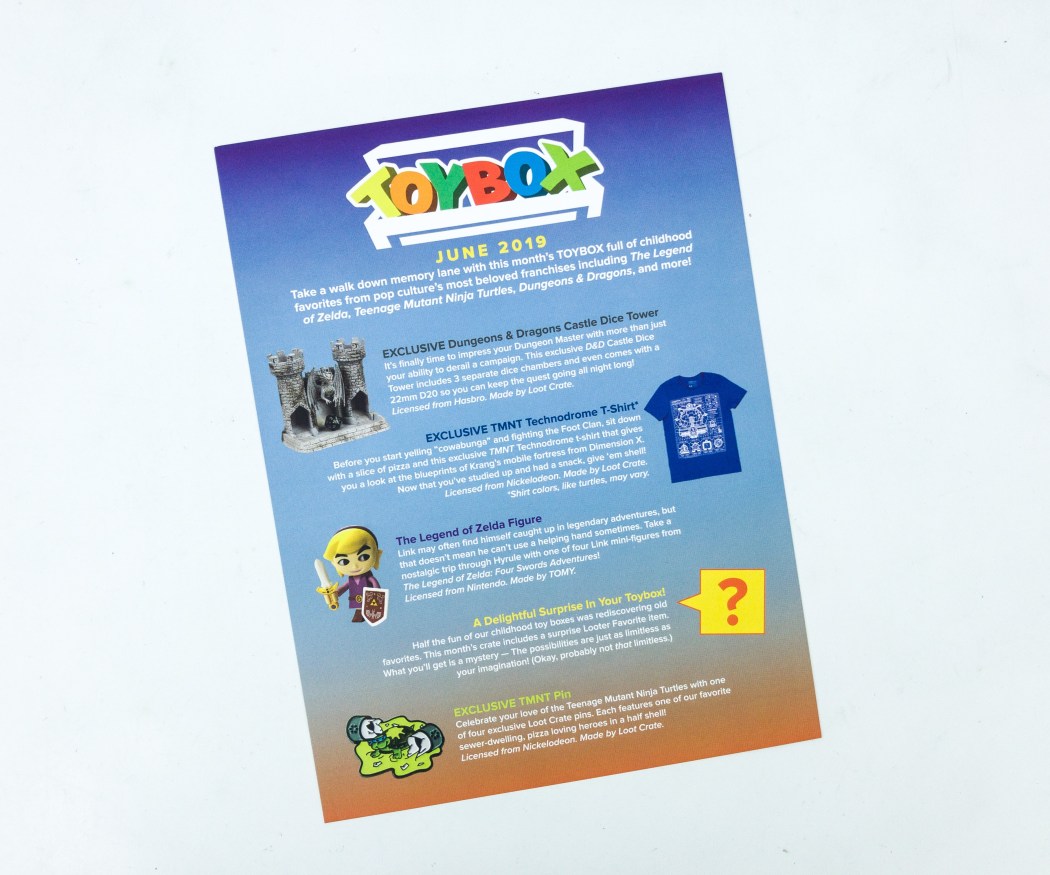 Loot Crate June 2019 Review + Coupons - TOYBOX - Hello Subscription