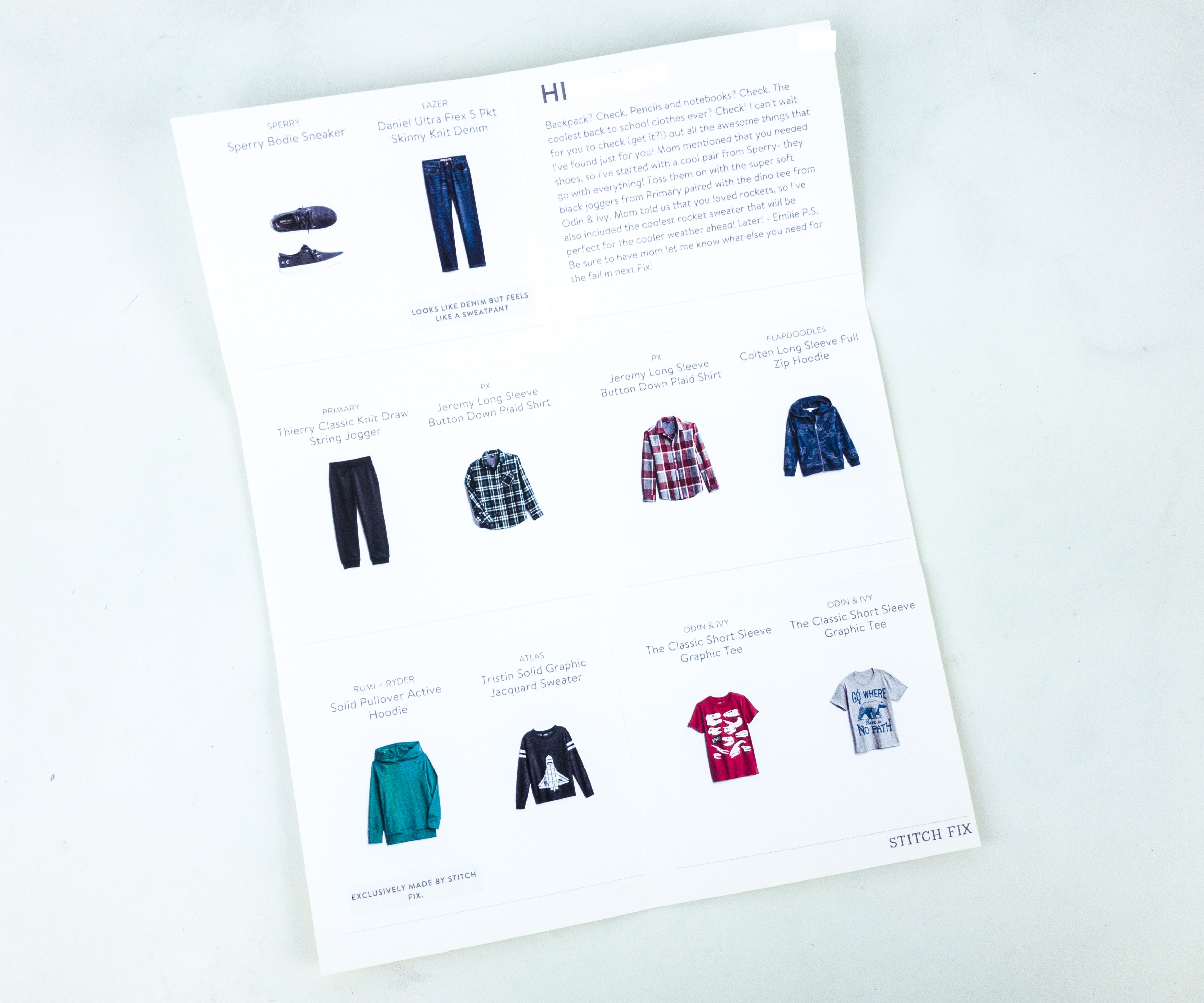 Stitch Fix Kids September 2019 Boys Review - hello subscription