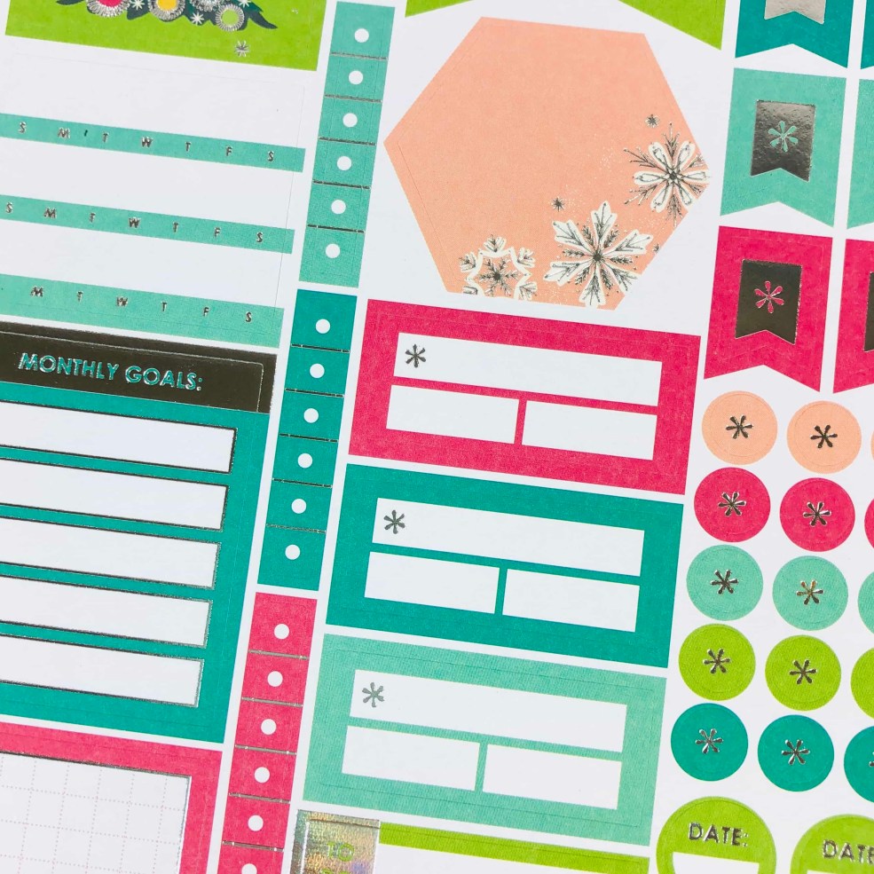 Erin Condren Sticker Club Fall 2019 Subscription Box Review - hello ...