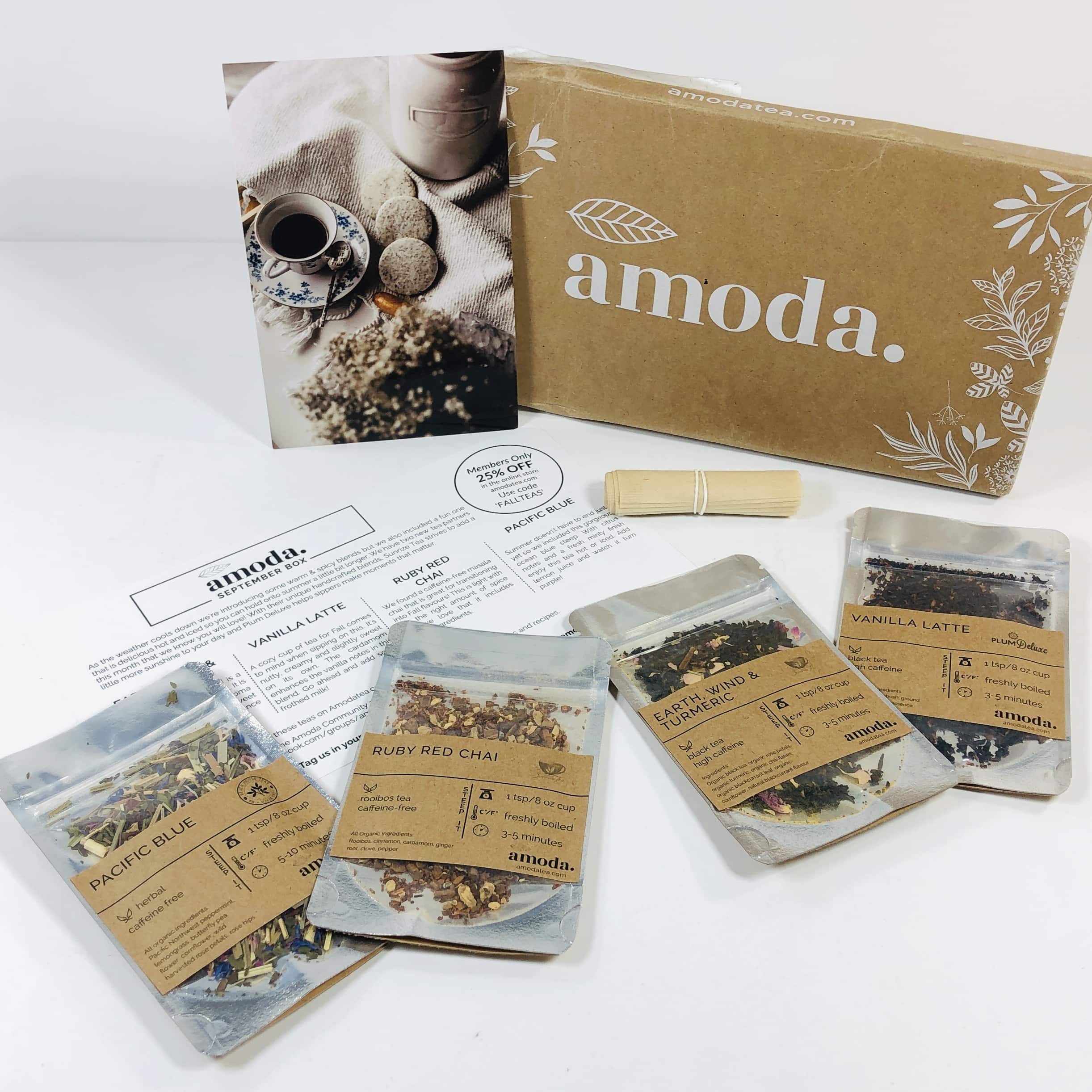 Amoda Tea September 2019 Subscription Box Review + Coupon! - Hello ...