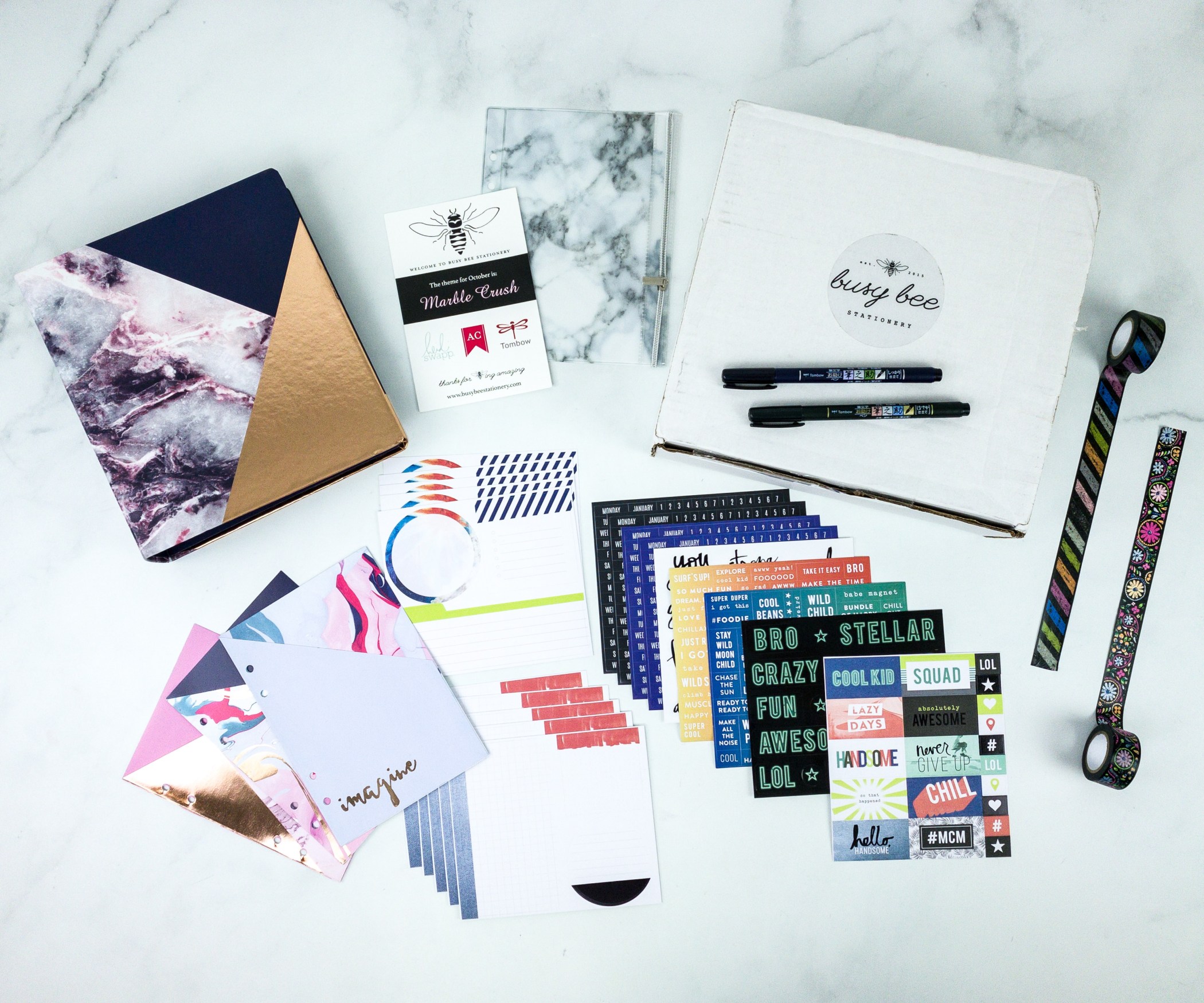 Busy Bee Stationery October 2019 Subscription Box Review - Hello ...