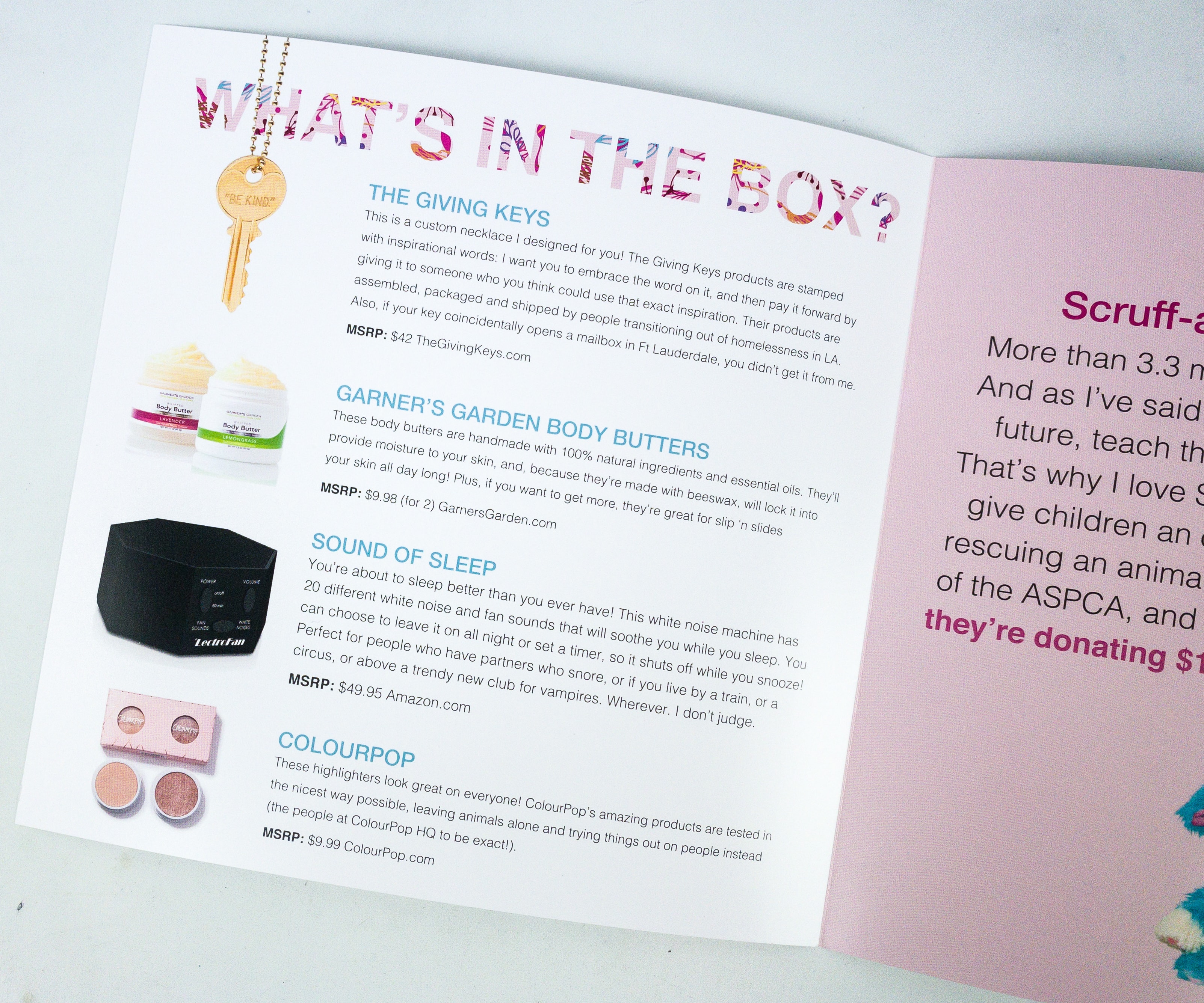 BE KIND by Ellen Box Fall 2019 Subscription Box Review - hello subscription