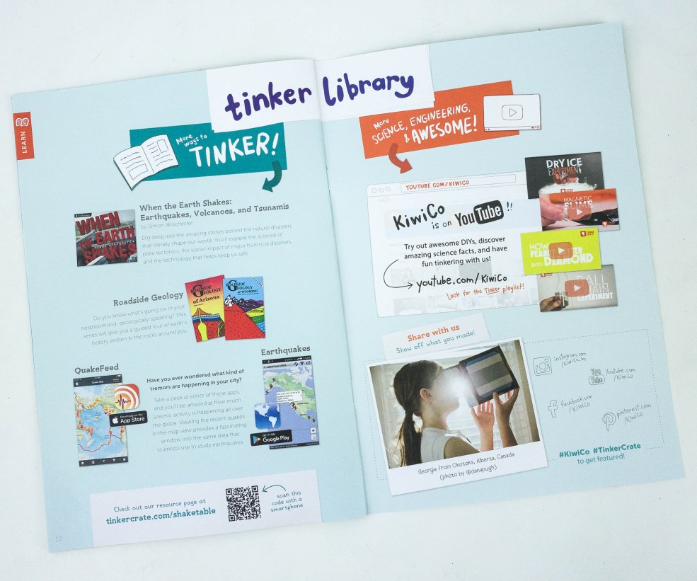 KiwiCo Tinker Crate Review & Coupon - SHAKE TABLE - hello subscription