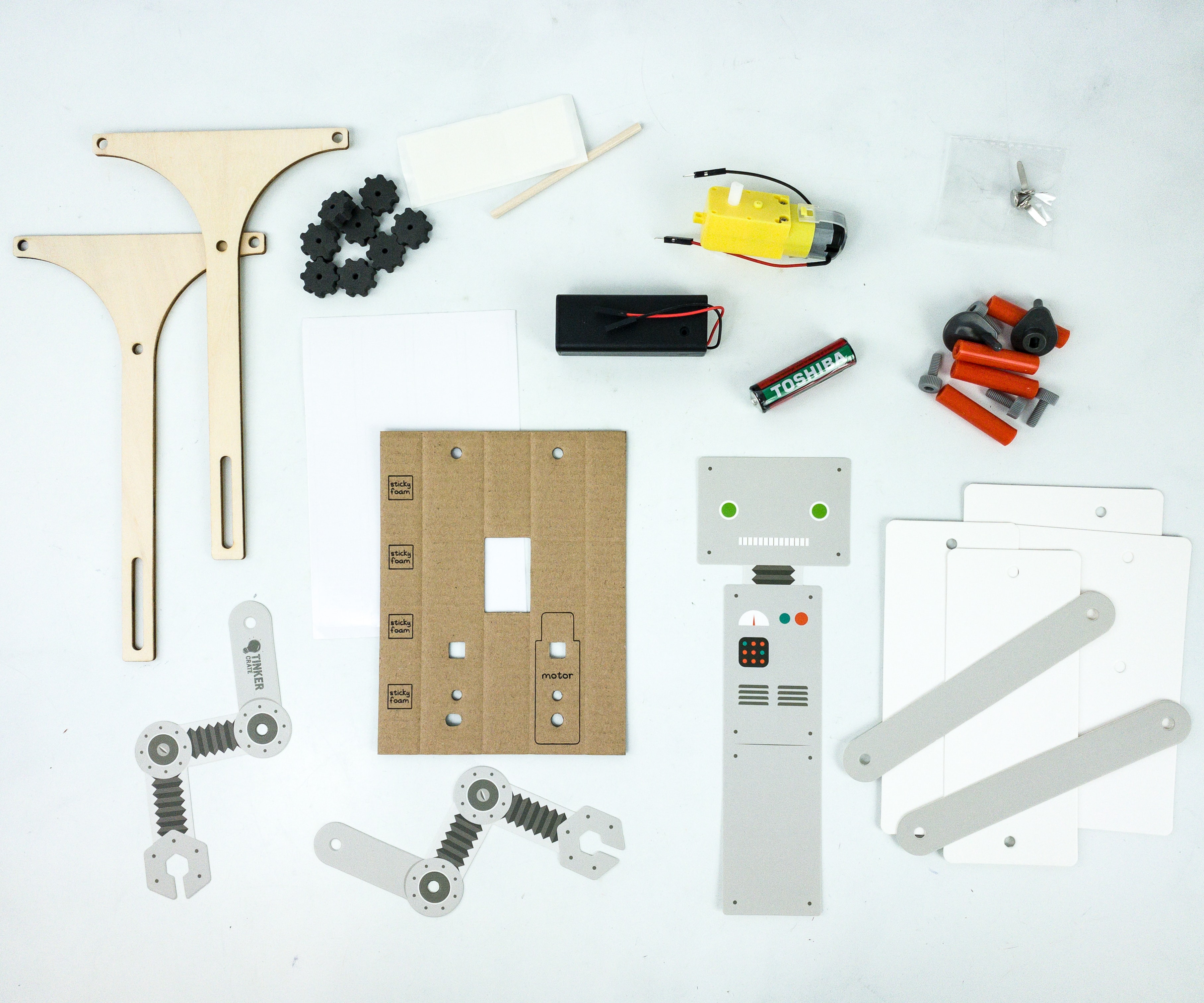 KiwiCo Tinker Crate Review & Coupon - WALKING ROBOT - hello subscription