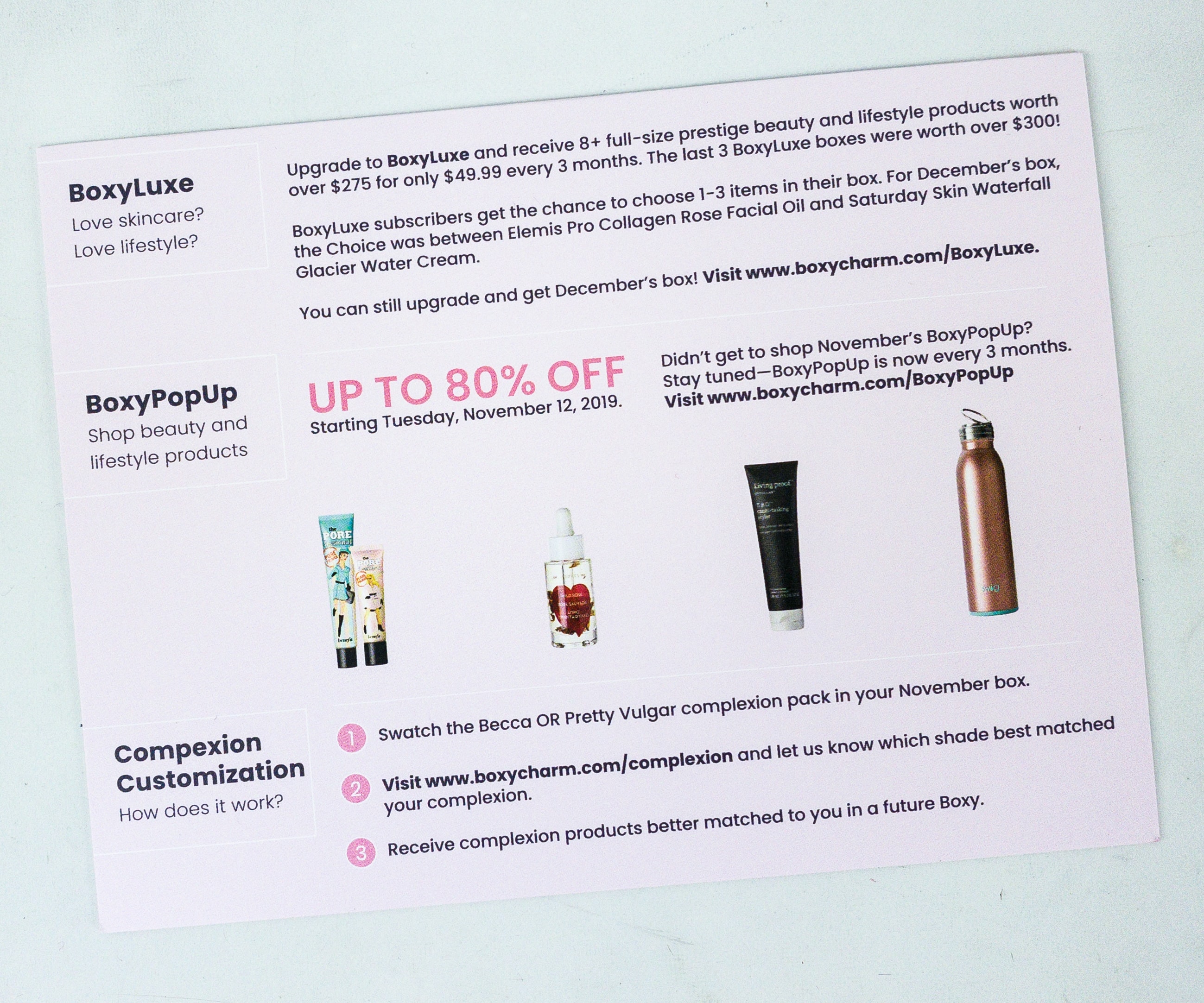 BOXYCHARM November 2019 Review + Coupon - Hello Subscription