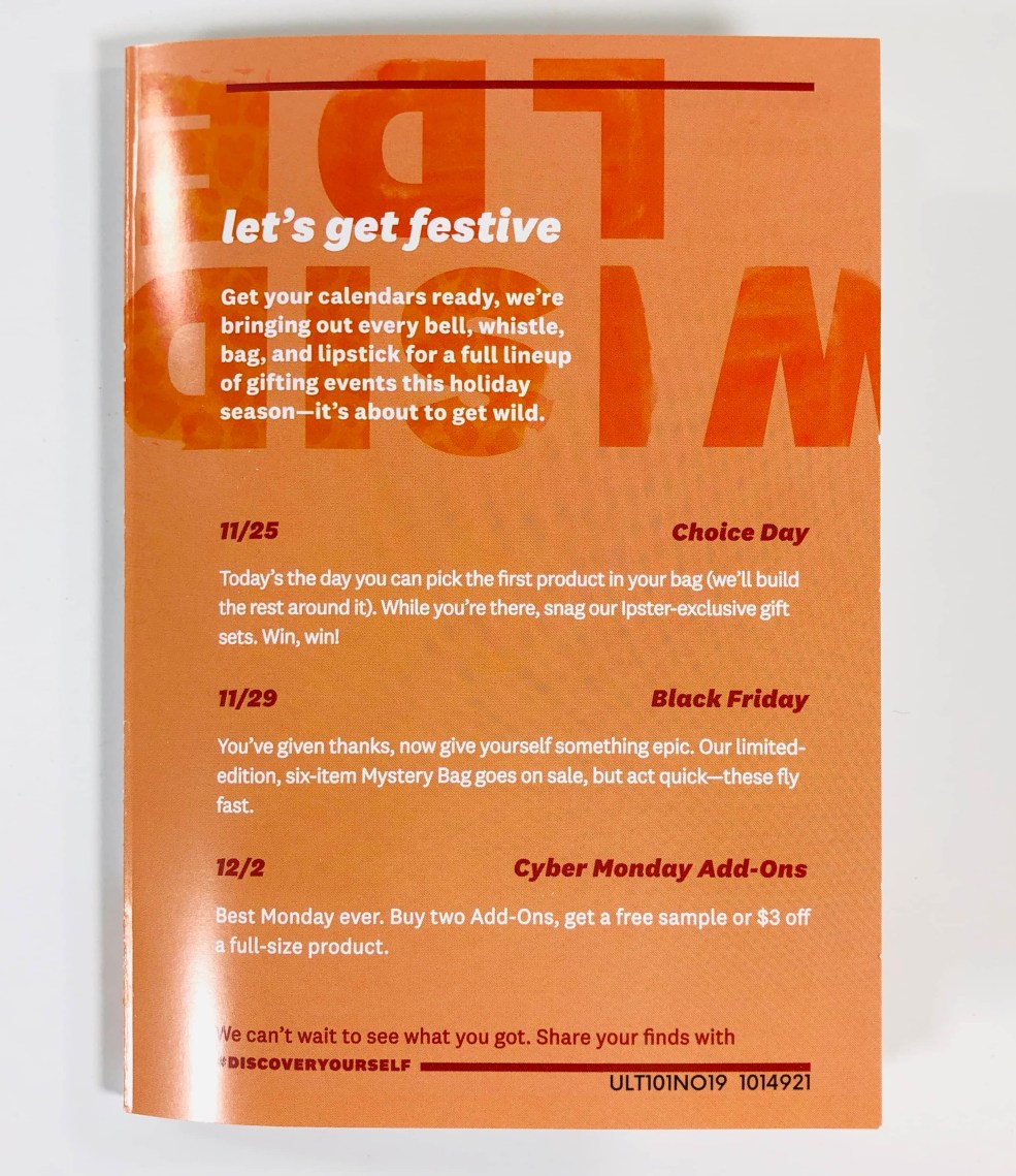 Ipsy Glam Bag Ultimate November 2019 Subscription Box Review - hello ...