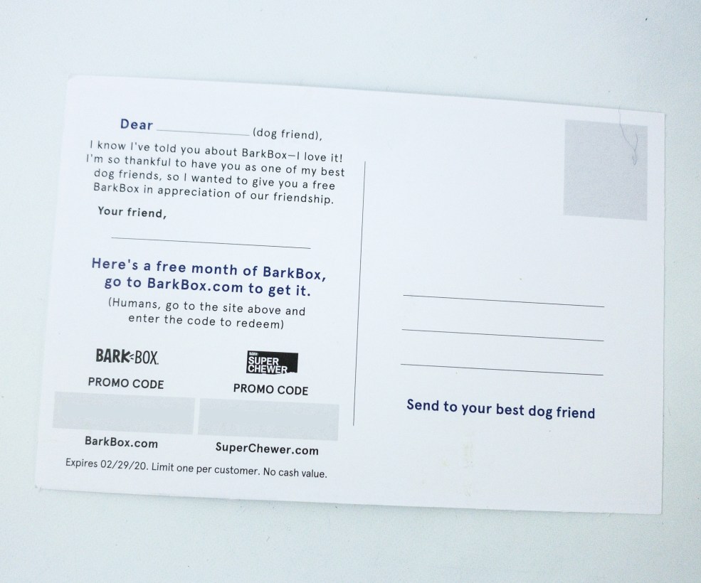 Barkbox November 2019 Subscription Box Review + Coupon - Large Dog ...