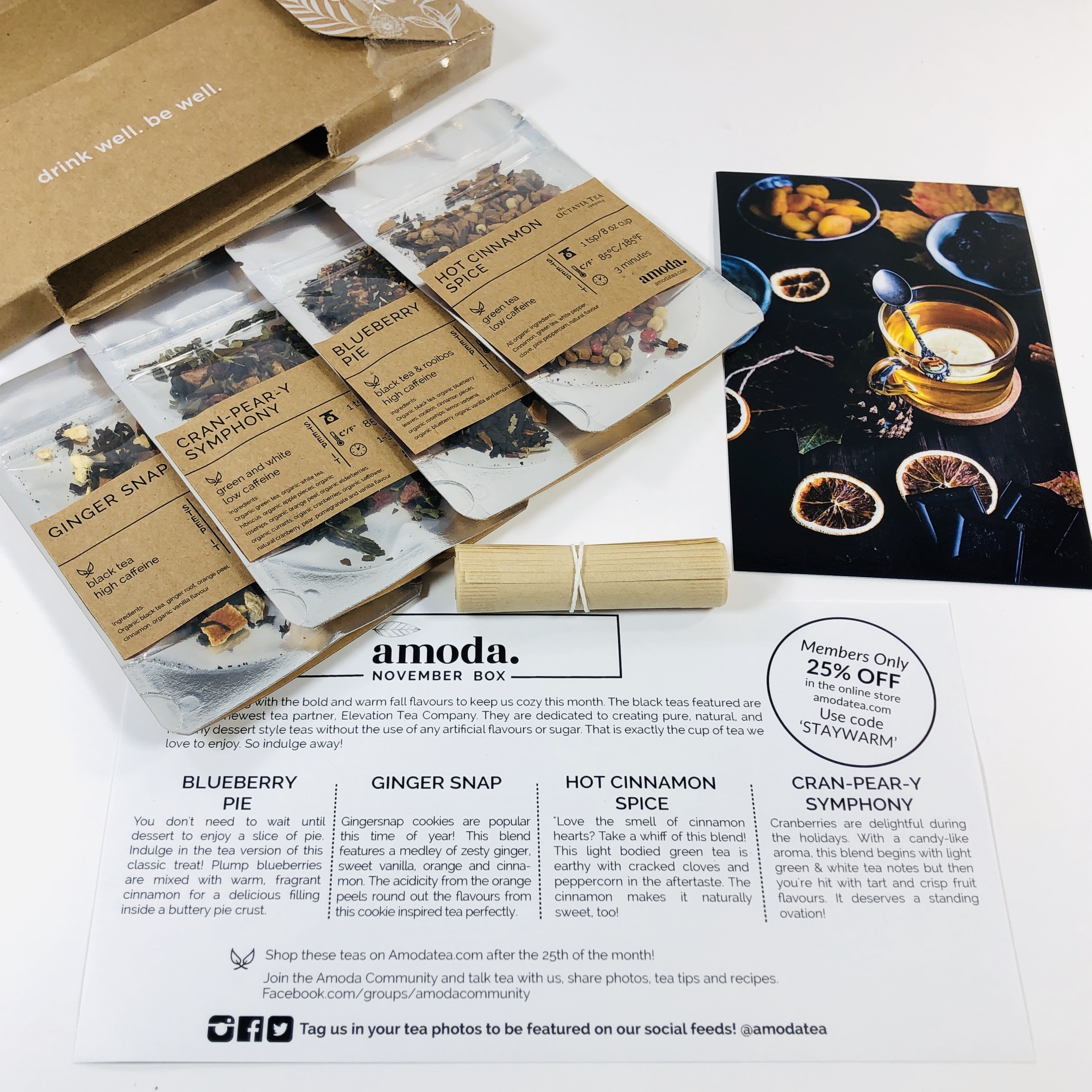 Amoda Tea November 2019 Subscription Box Review + Coupon! - Hello ...