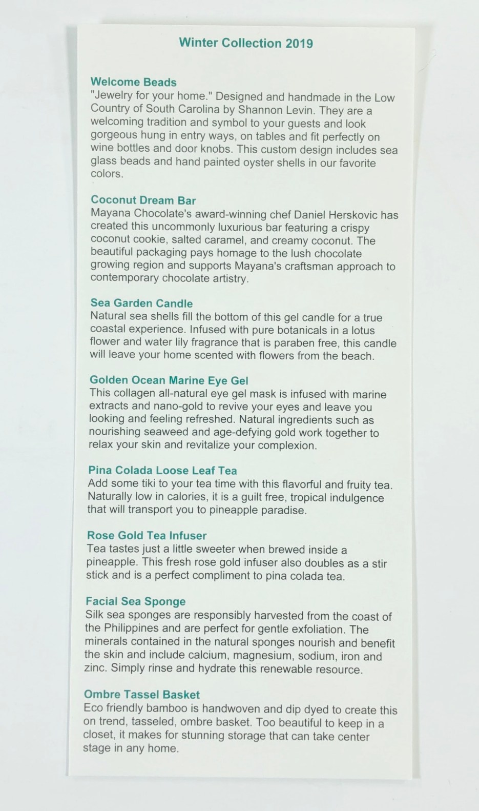 Saltwater & Sand Winter 2019 Subscription Box Review + Coupon - Hello ...