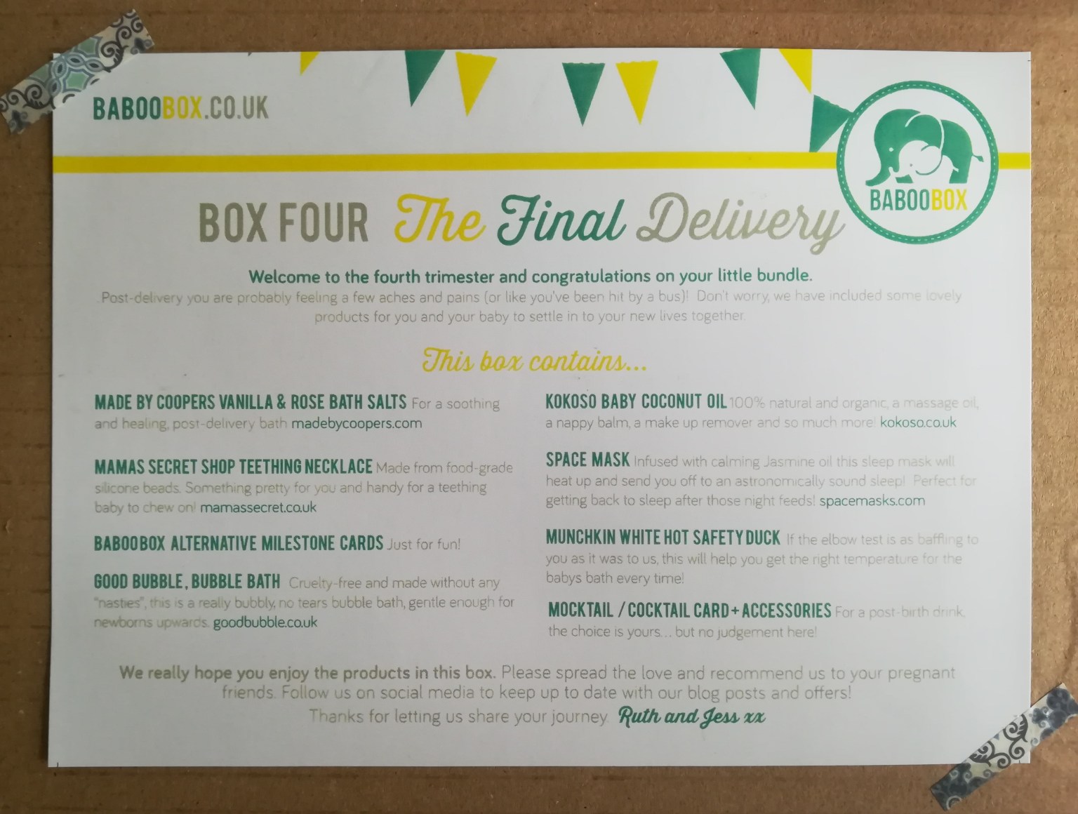 Baboo Box Review + Coupon - The Final Delivery! - Hello Subscription