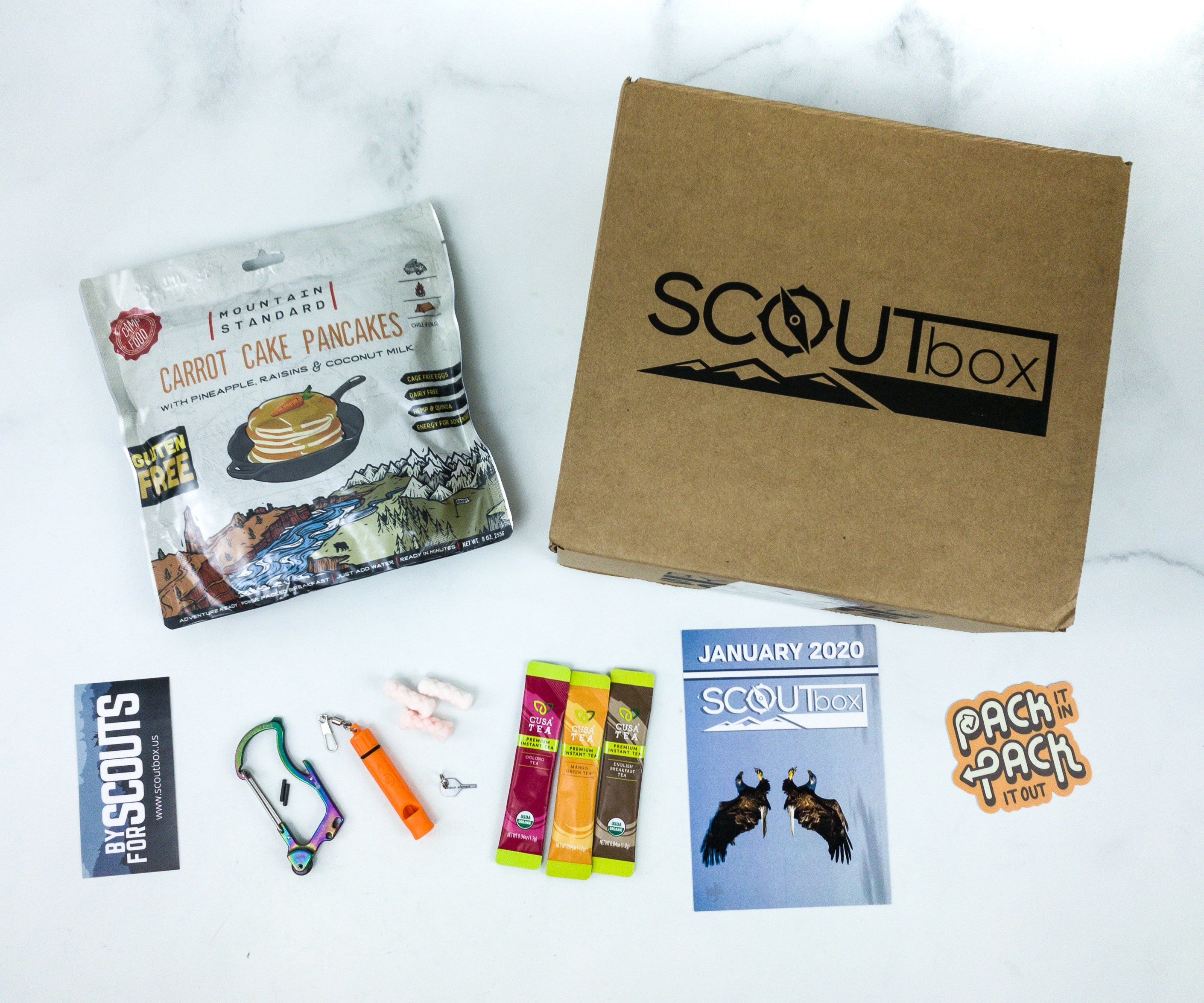 SCOUTbox January 2020 Subscription Box Review + Coupon - Hello Subscription