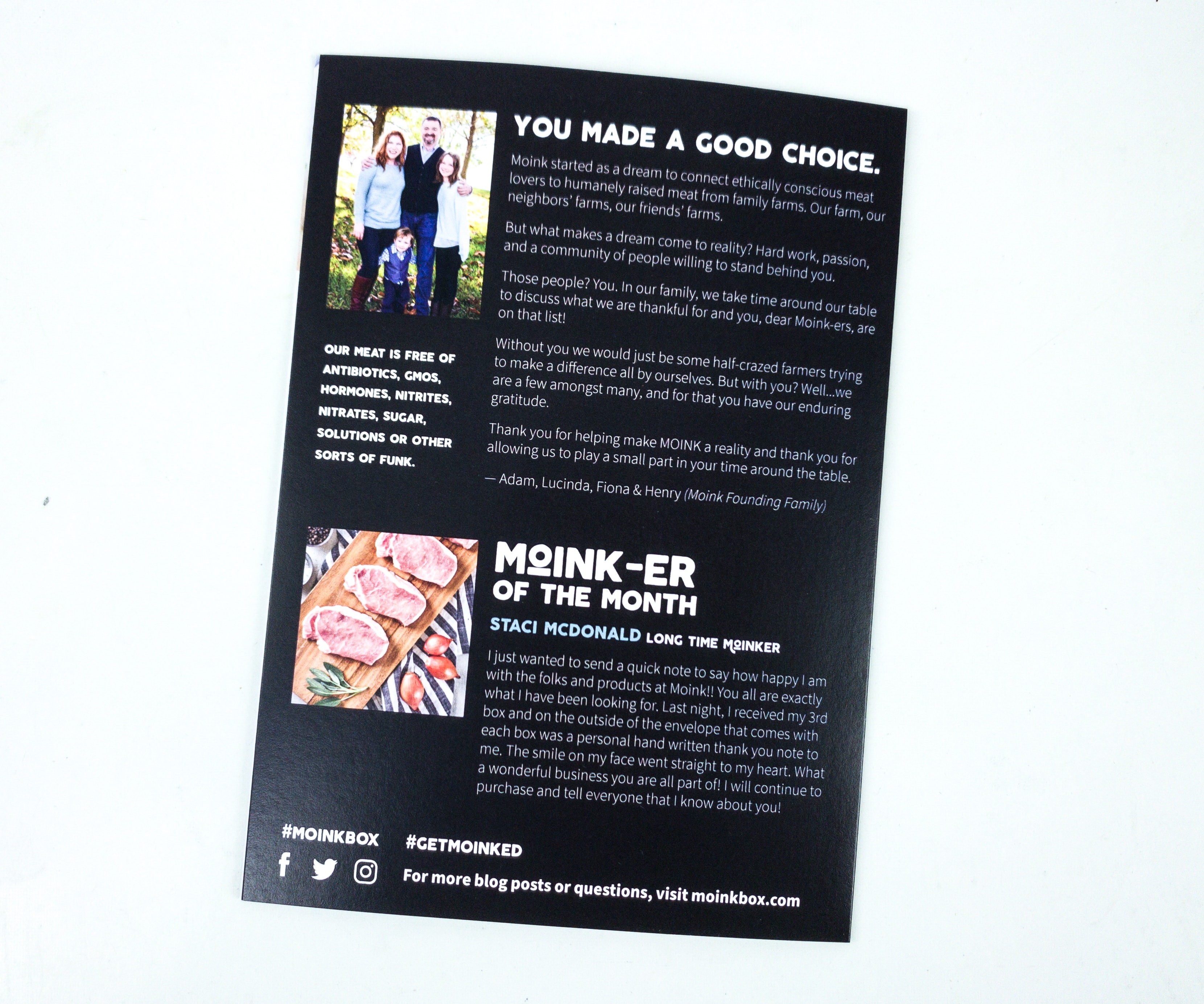 Moink Subscription Box Review + Coupon - CHICKEN & SALMON BOX - hello ...