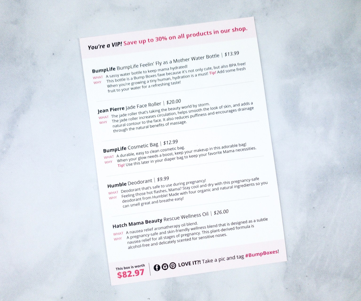 Bump Boxes January 2020 Subscription Box Review + Coupon - Hello ...