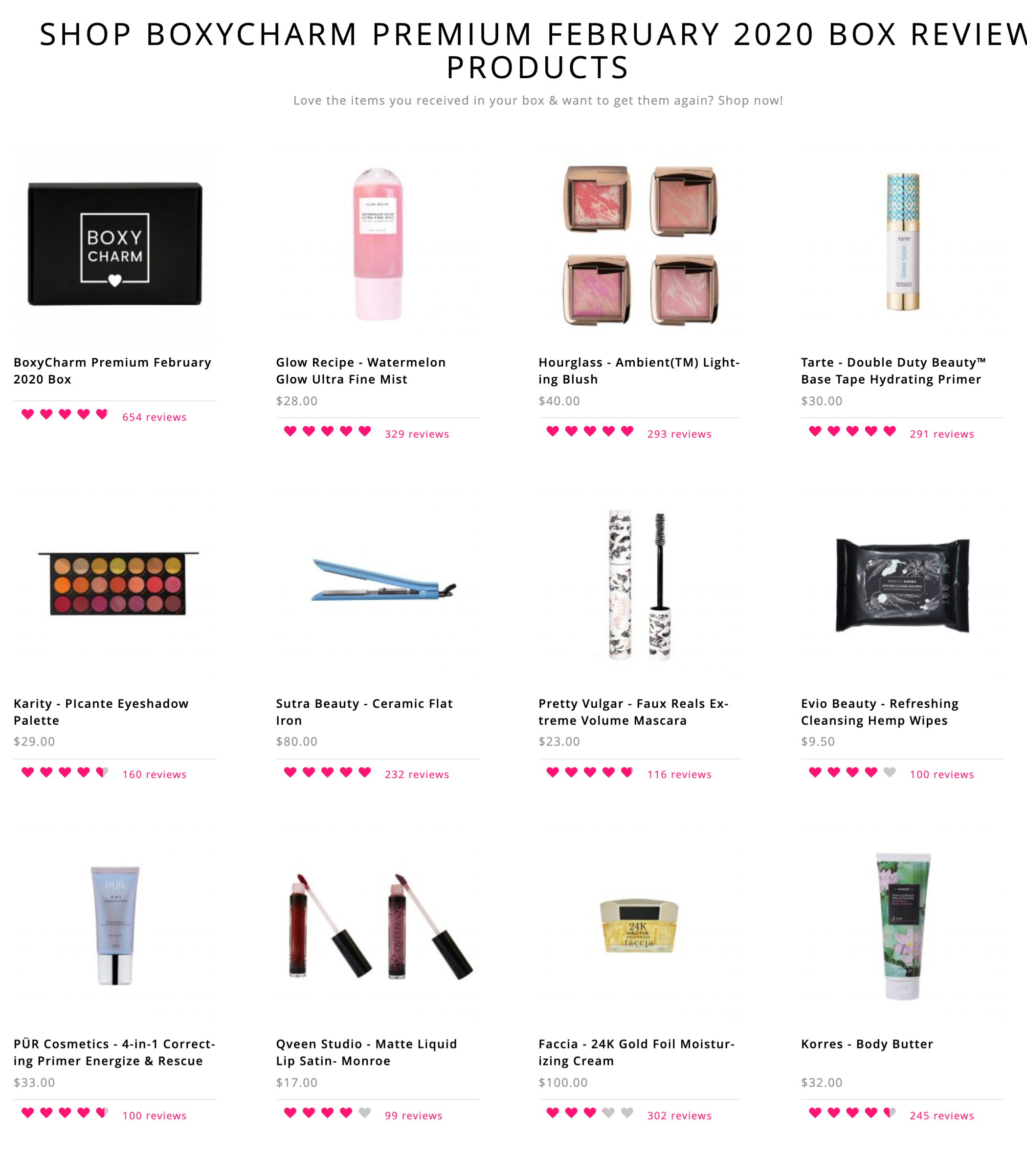 BOXYCHARM Premium February 2020 FULL Spoilers! - Hello Subscription