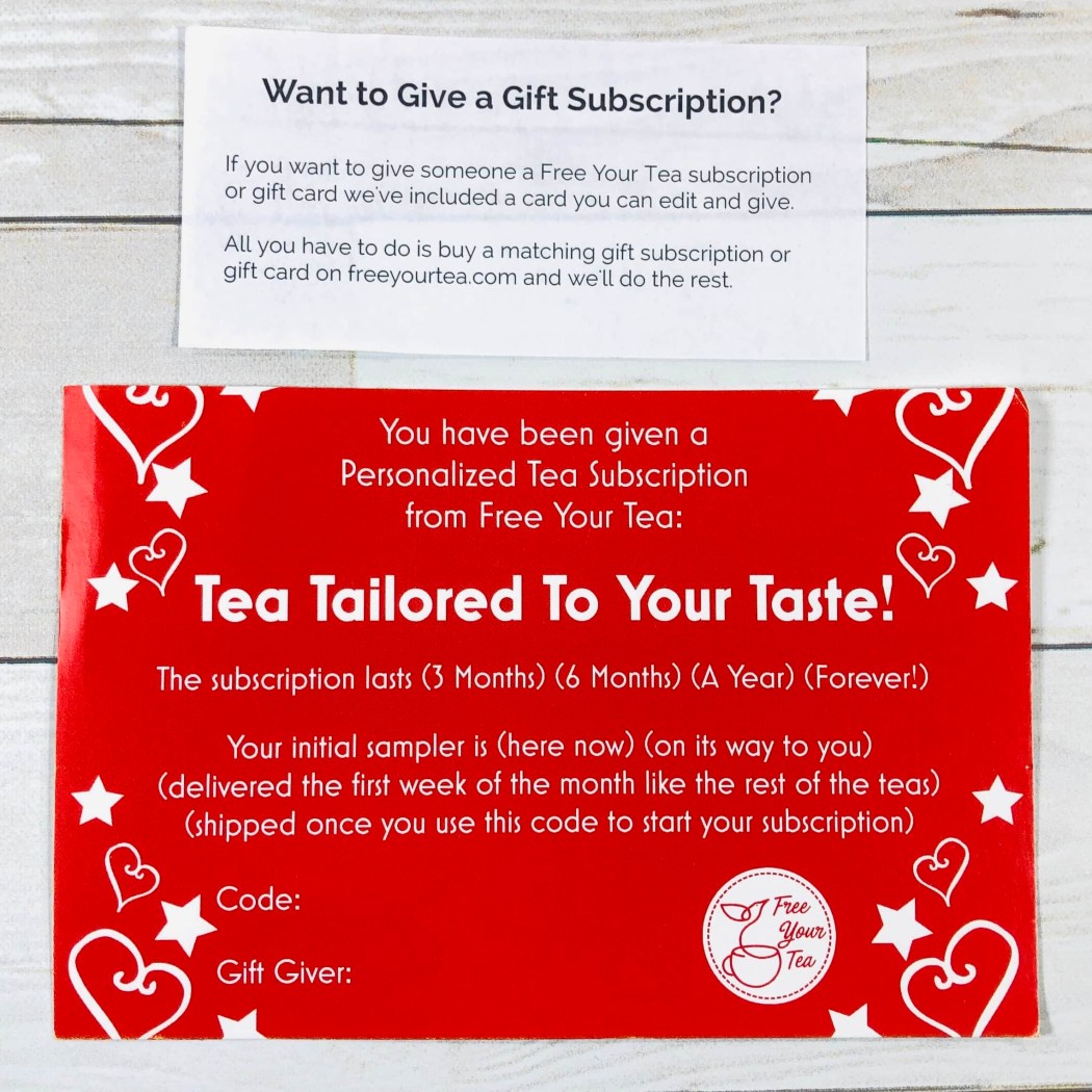 Free Your Tea February 2020 Subscription Box Review + Coupon - Hello ...