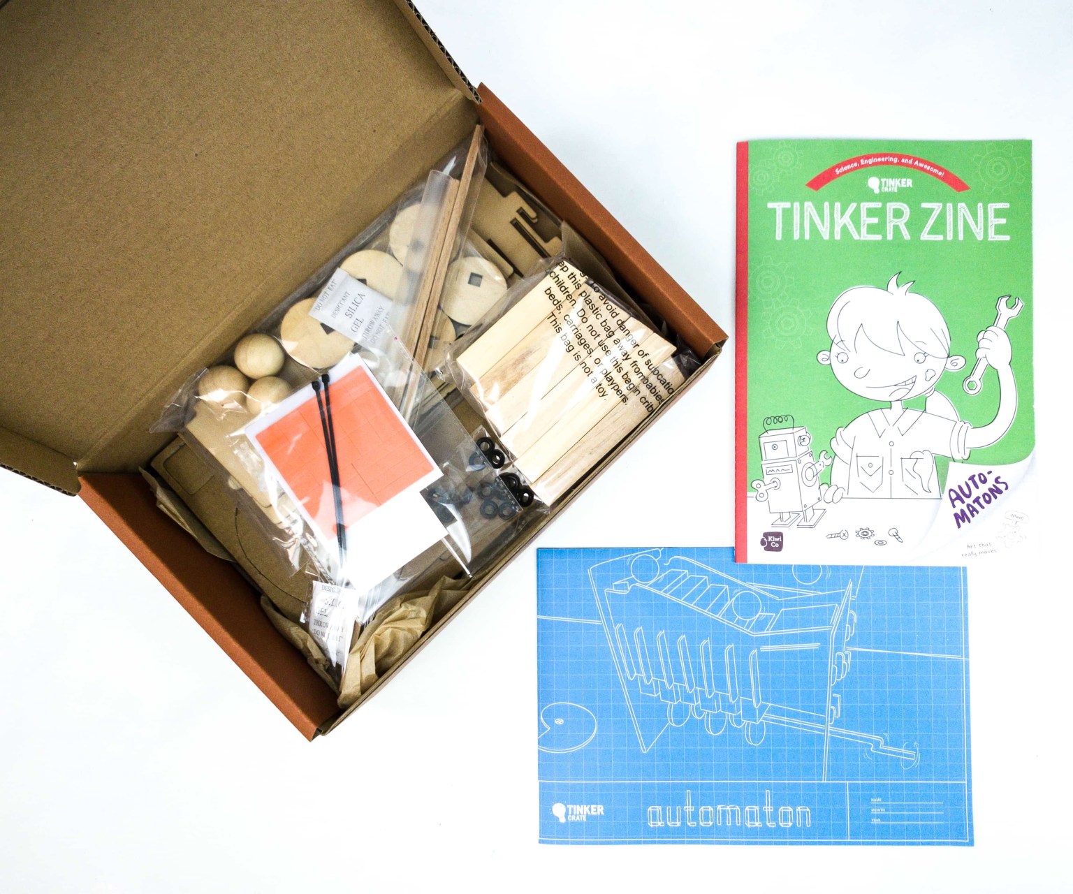 KiwiCo Tinker Crate Review & Coupon - WOODEN AUTOMATION - Hello ...